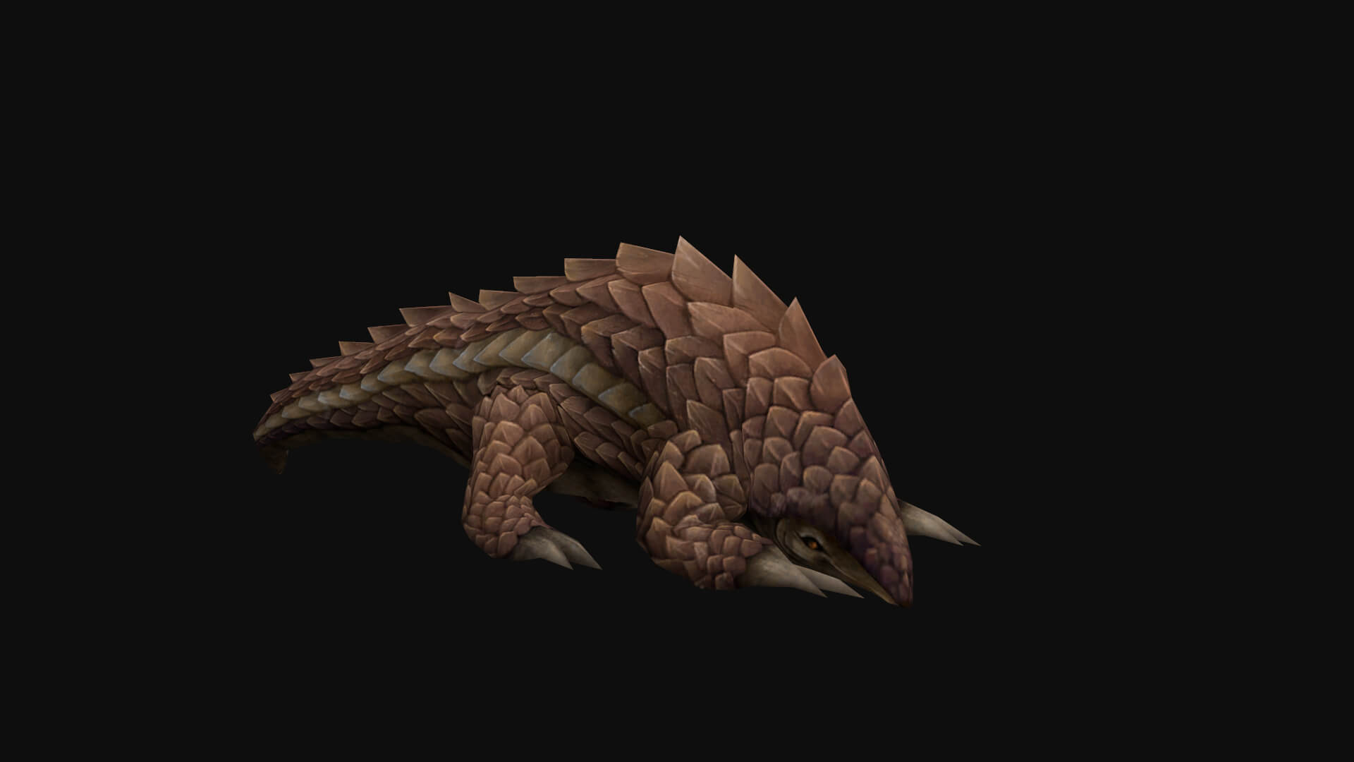 Animated Pangolin - 3D Model by cg-bob