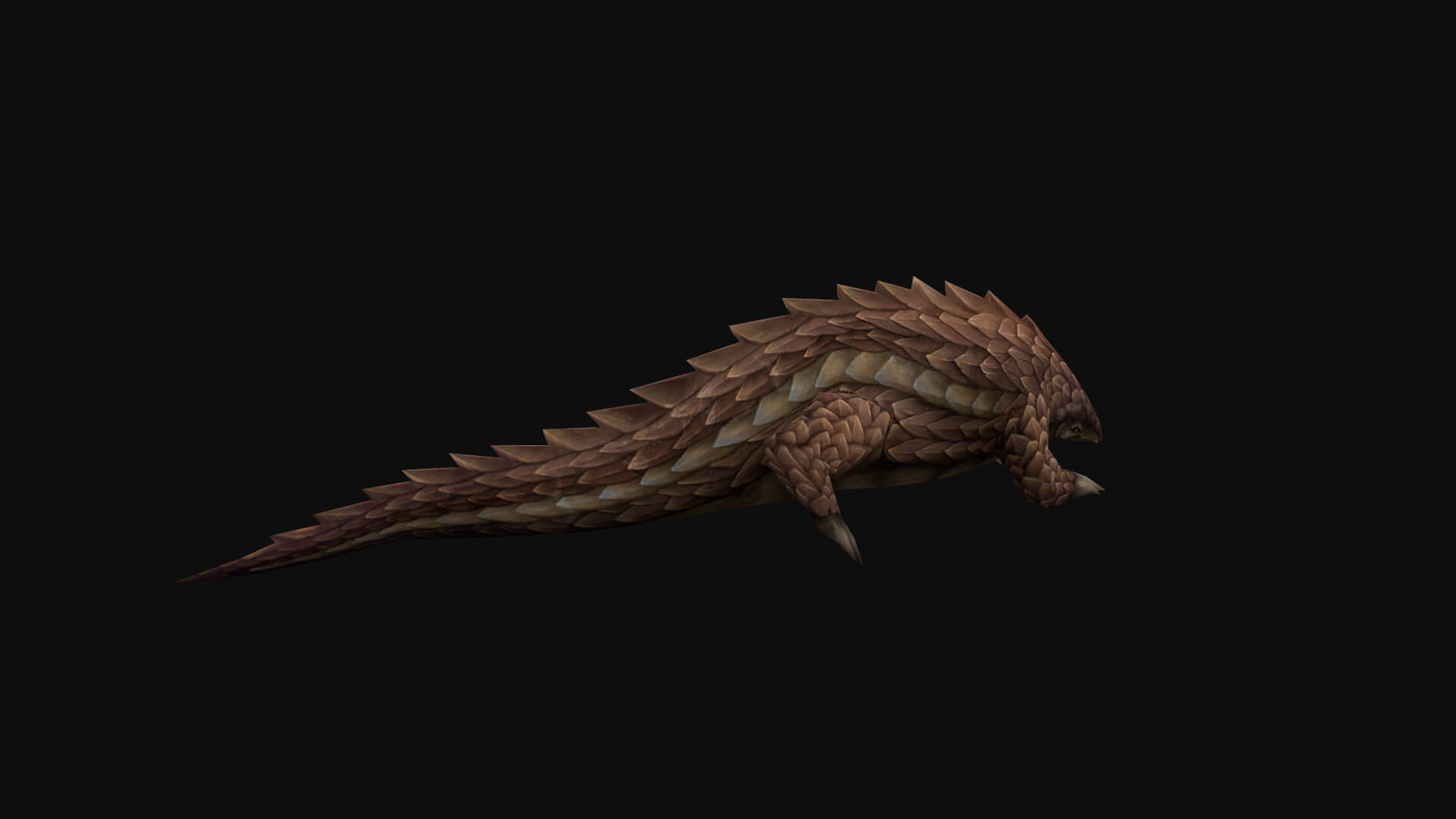 Animated Pangolin - 3D Model by cg-bob