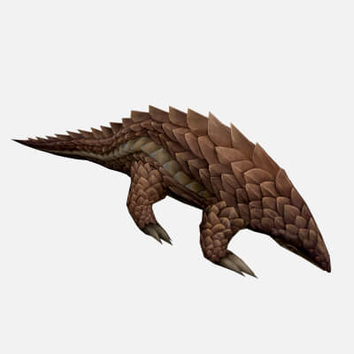 Animated Pangolin - 3D Model by cg-bob