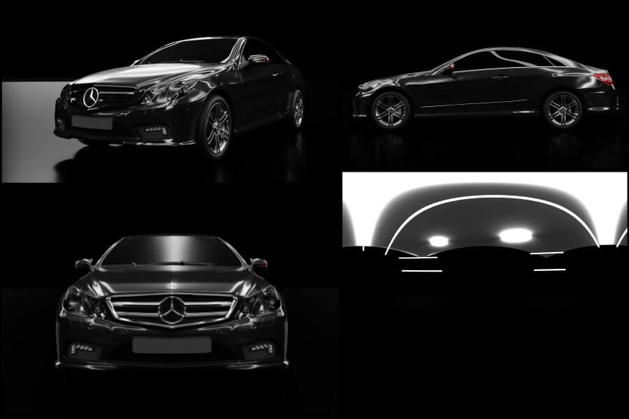 Luxurious Lighting Car Interior HDRI Pack - HDR Image by CG Choco