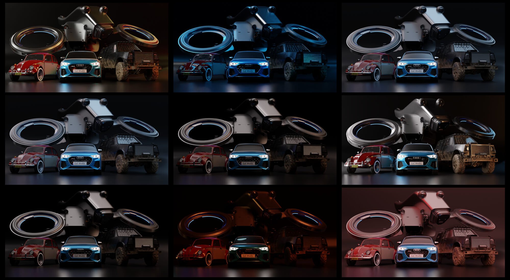 Multi-Purpose Studio HDRI Pack (Glamor, Hot, Showcase, Etc) 3D Texture ...