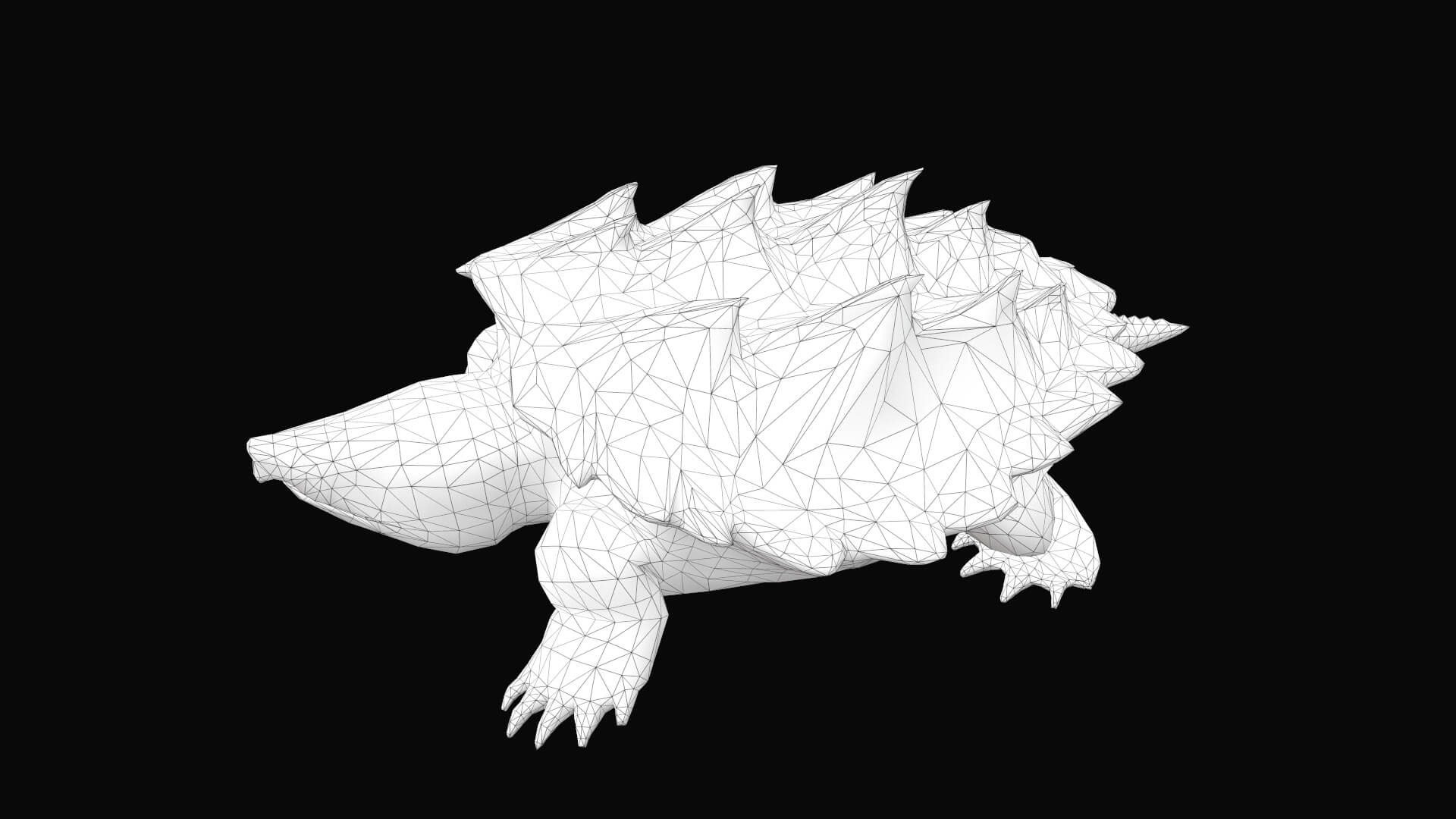 Alligator Snapping Turtle - 3D Model by cg-monster