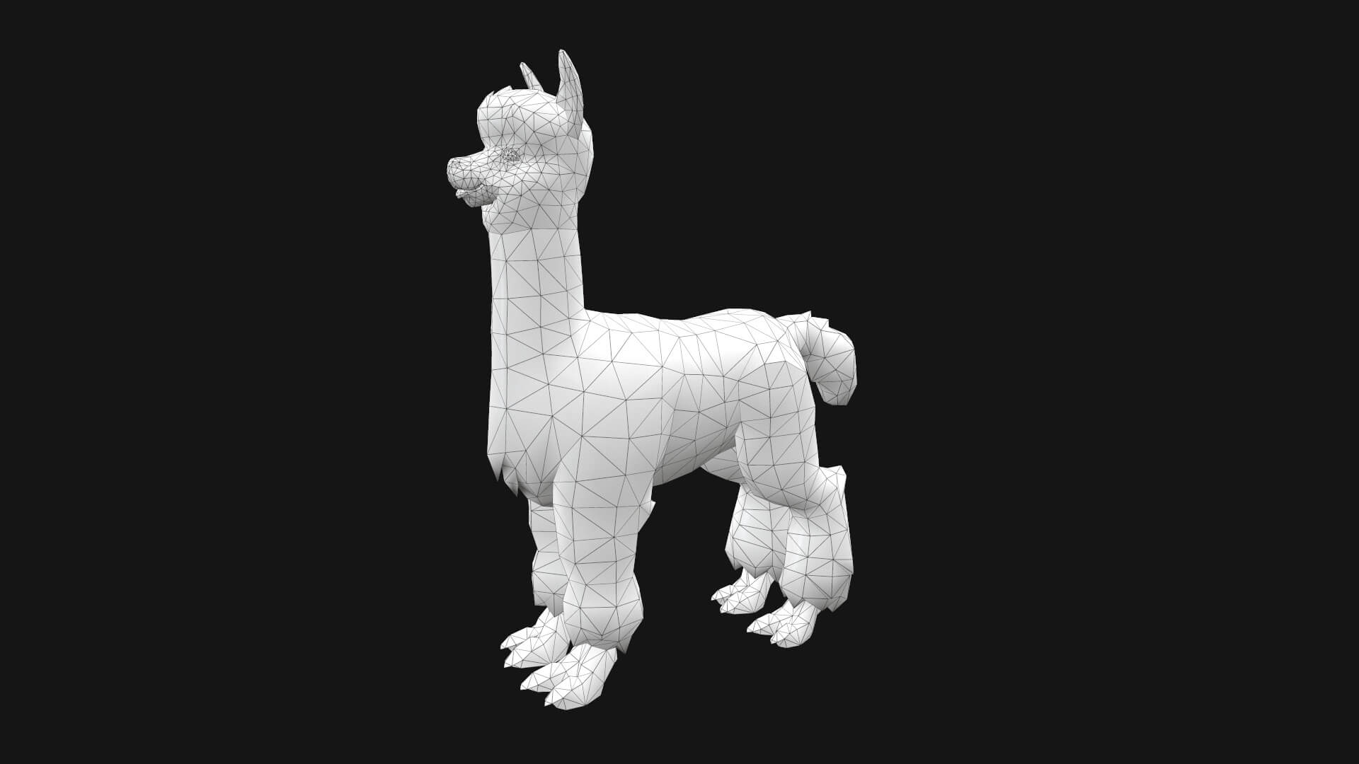 Animated Alpaca - 3D Model by cg-monster