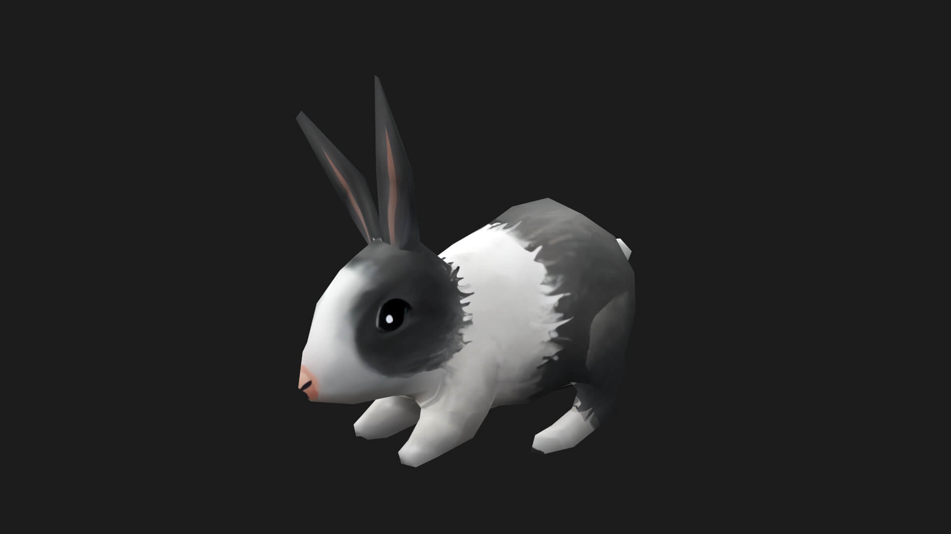 Animated Low Poly Rabbit - 3D Model by cg-monster