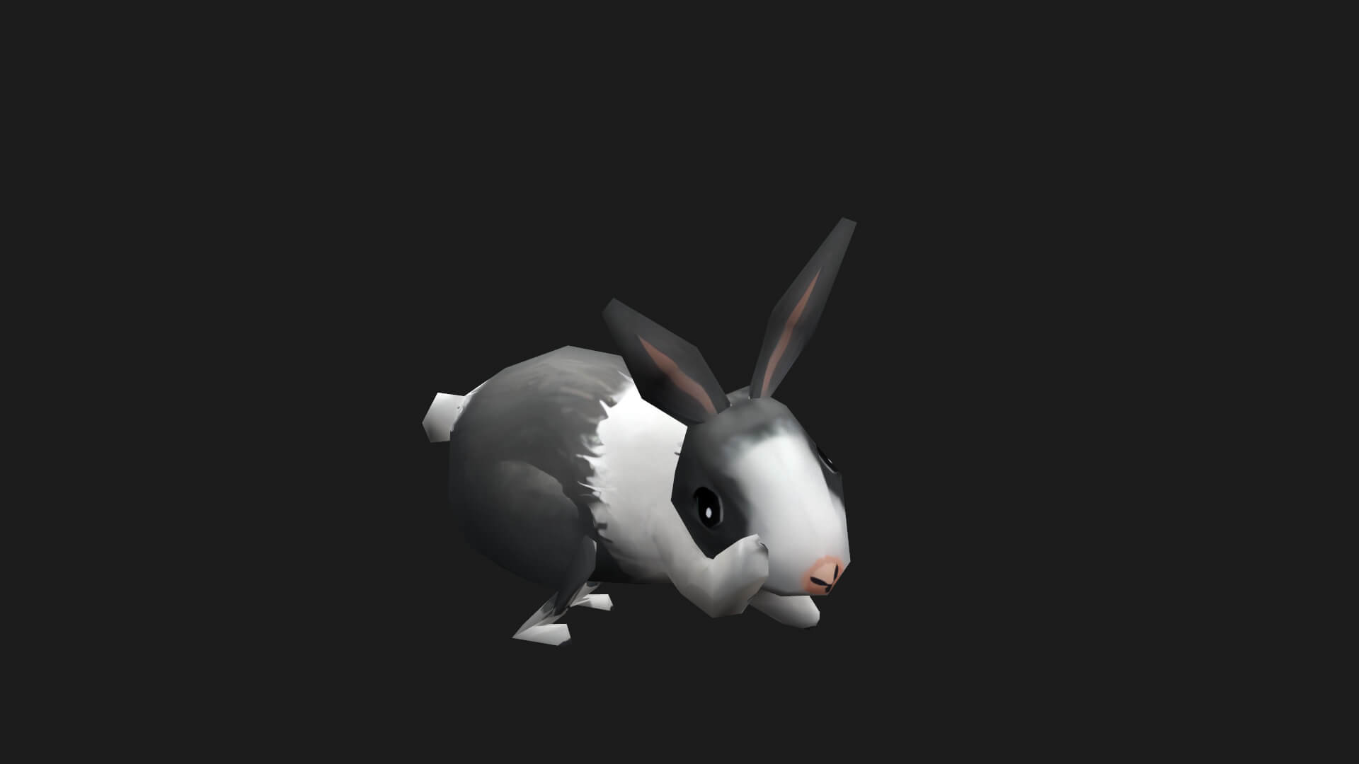 Animated Low Poly Rabbit - 3D Model by cg-monster
