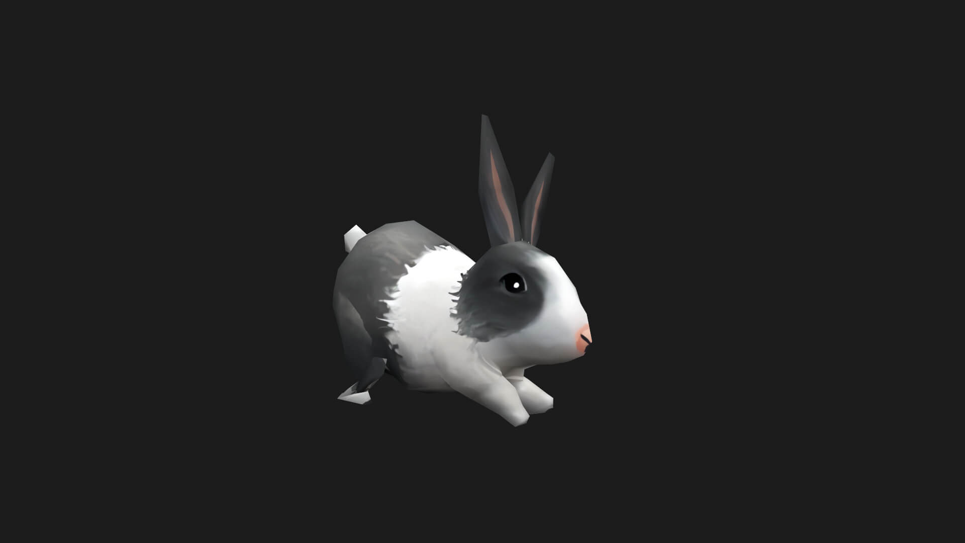 Animated Low Poly Rabbit - 3D Model by cg-monster
