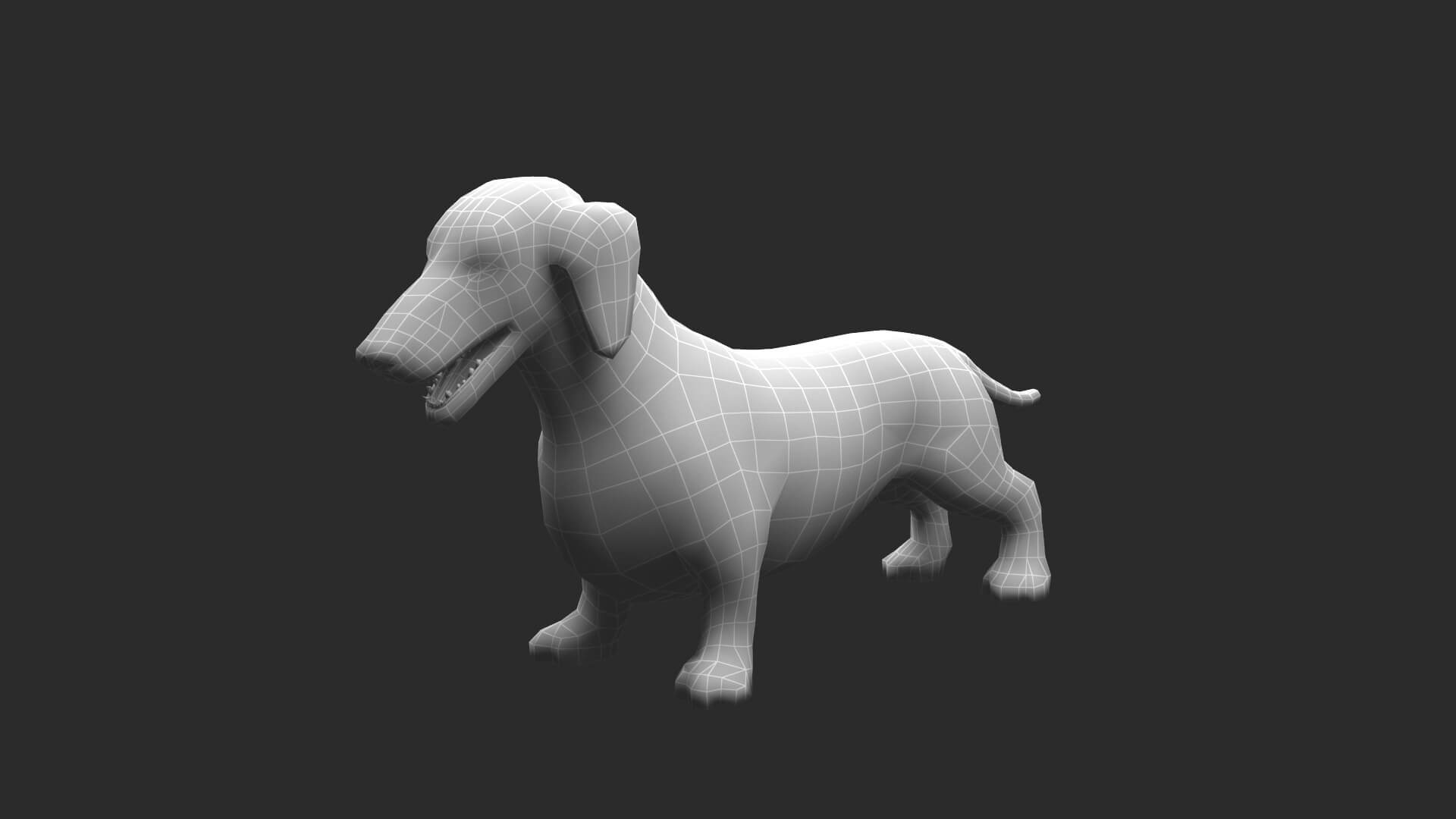 Dachshund Dog Pet - 3D Model by cg-monster