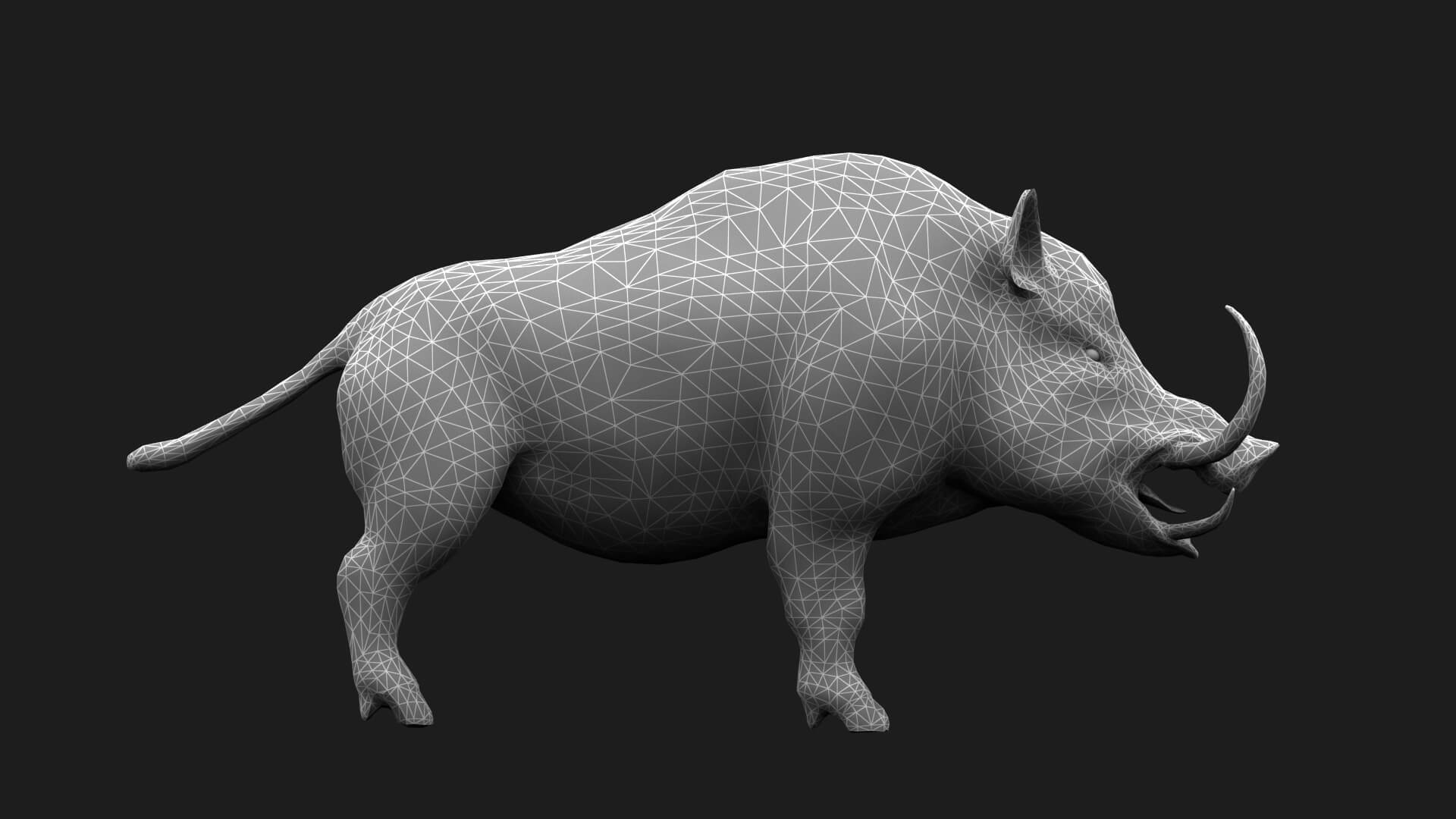 Boar Pig Beast - 3D Model by cg-shop-boy