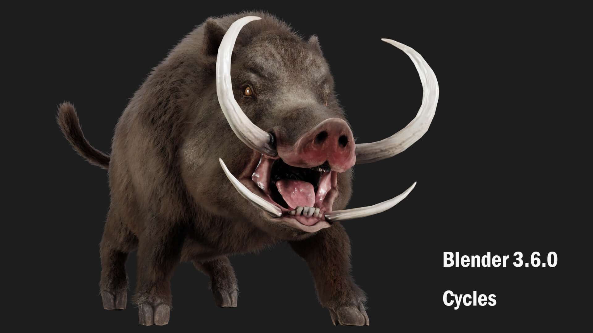 Boar Pig Beast - 3D Model by cg-shop-boy