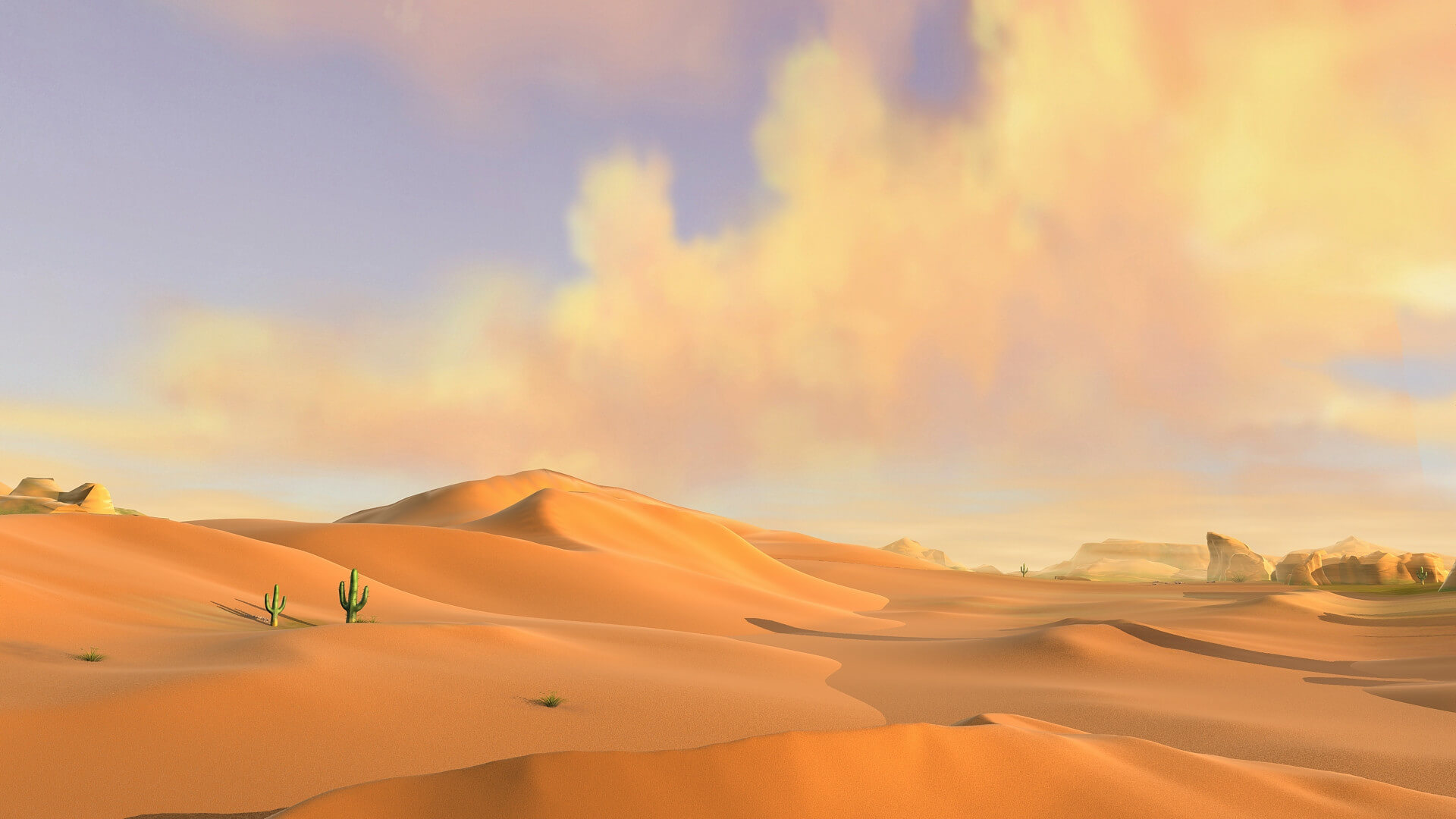 Desert Sand Desert Oasis Wilderness - 3D Model by cg-shop-boy