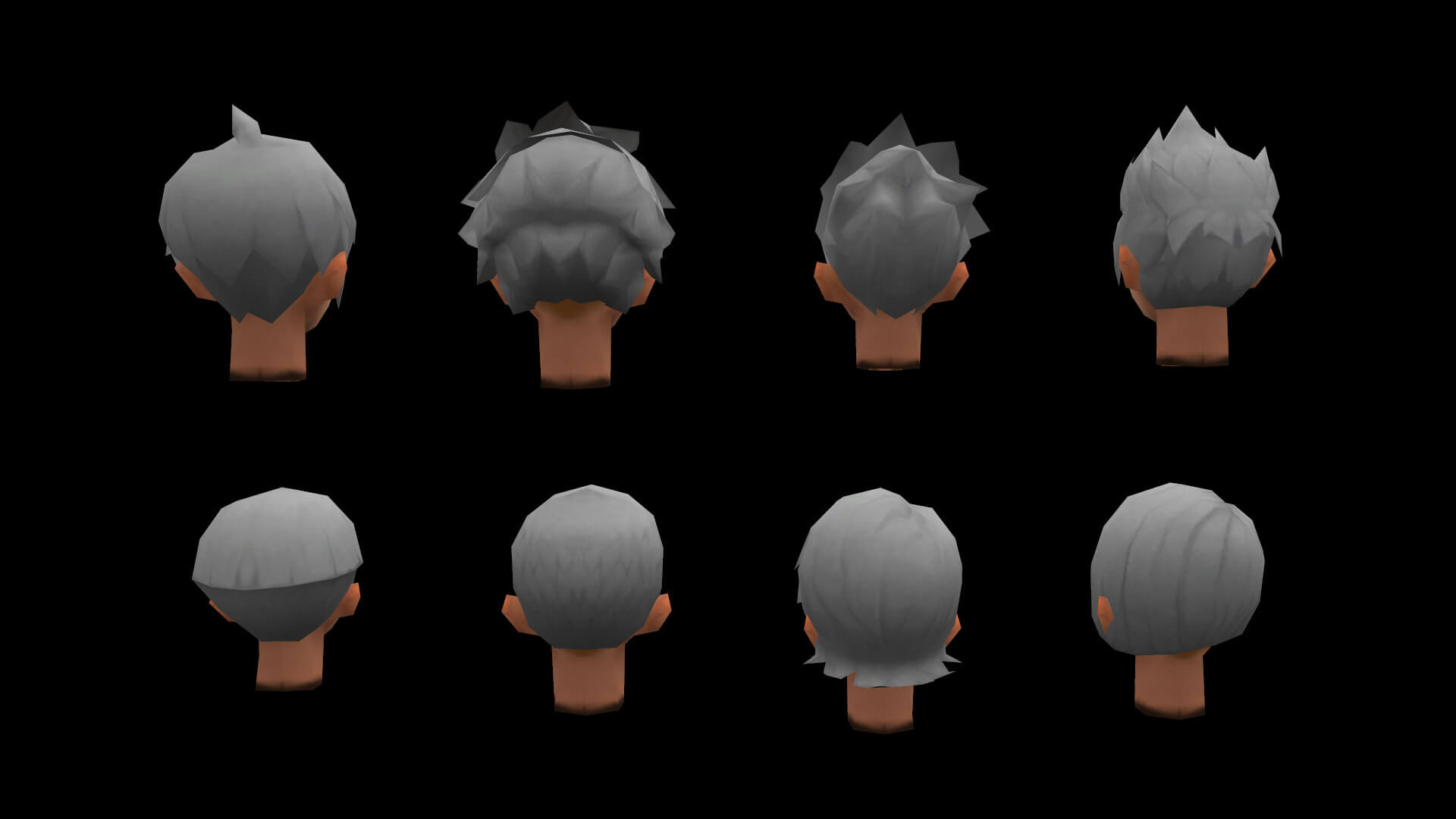 Men Hair Hair Style Short Hair Face Head Barber - 3D Model by cg-shop-boy