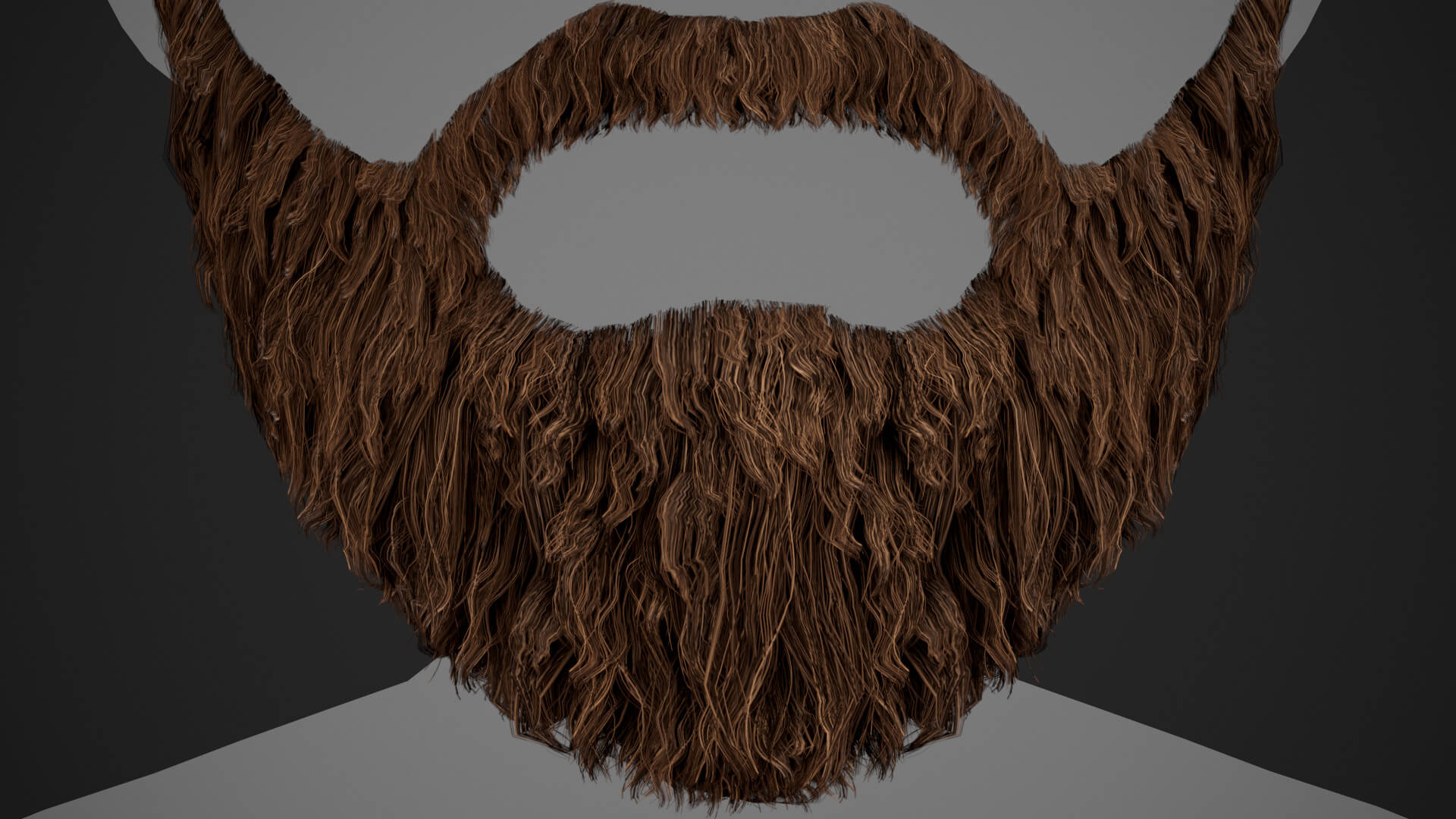 Facial Hair Cards Style 1 - Full Beard 1 3D Model by CG StudioX