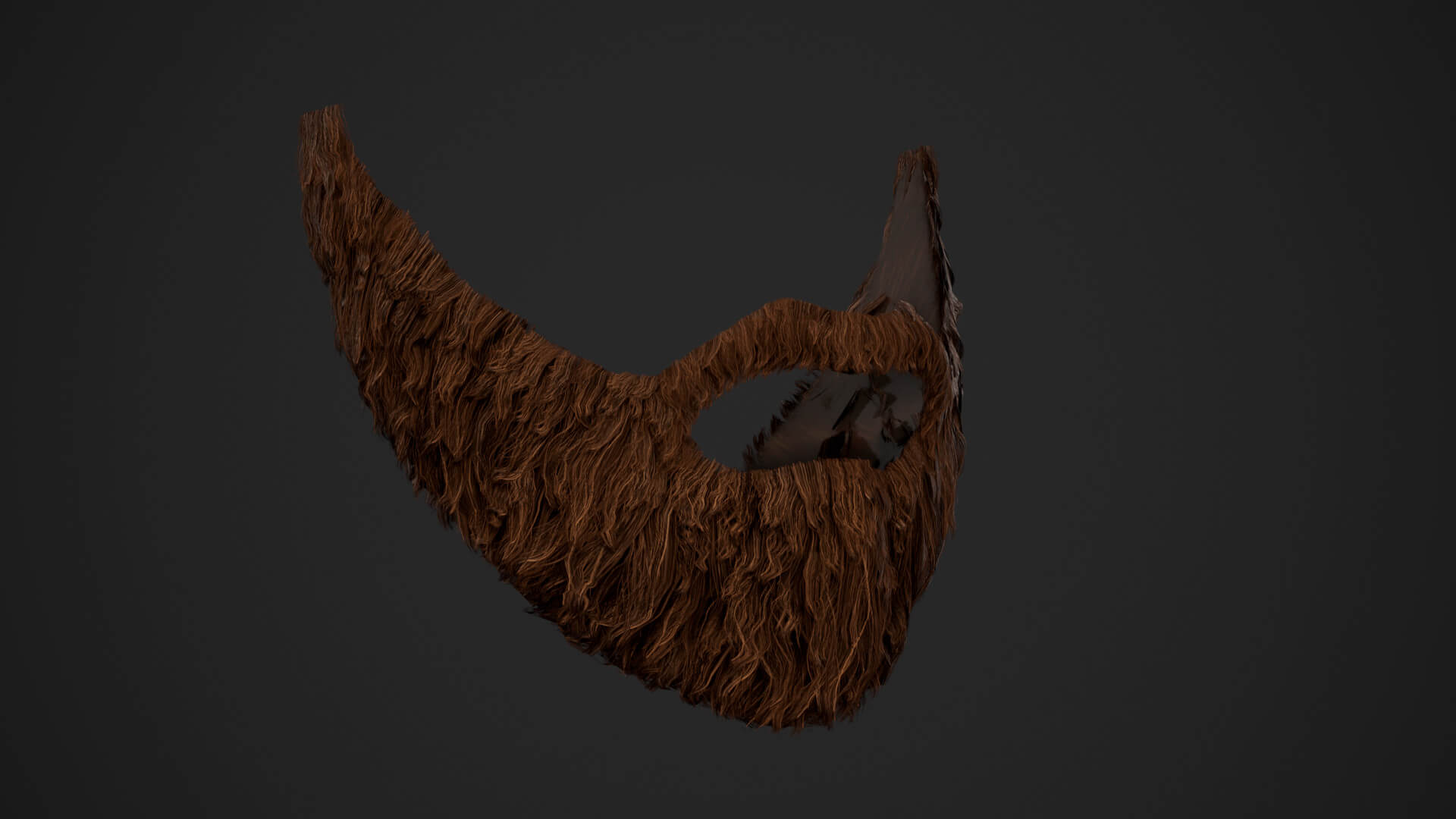 Facial Hair Cards Style 1 - Full Beard 1 3D Model by CG StudioX