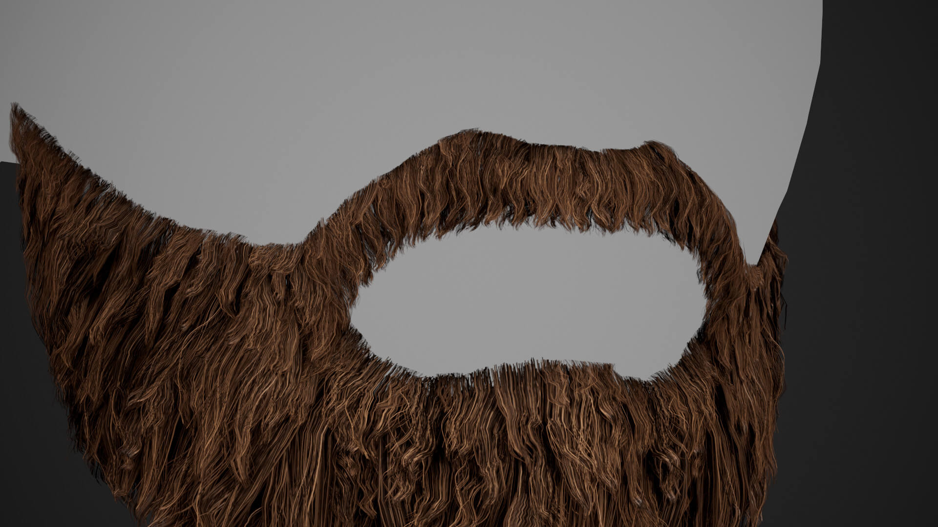 Facial Hair Cards Style 2 - Full Beard 2 3D Model by CG StudioX