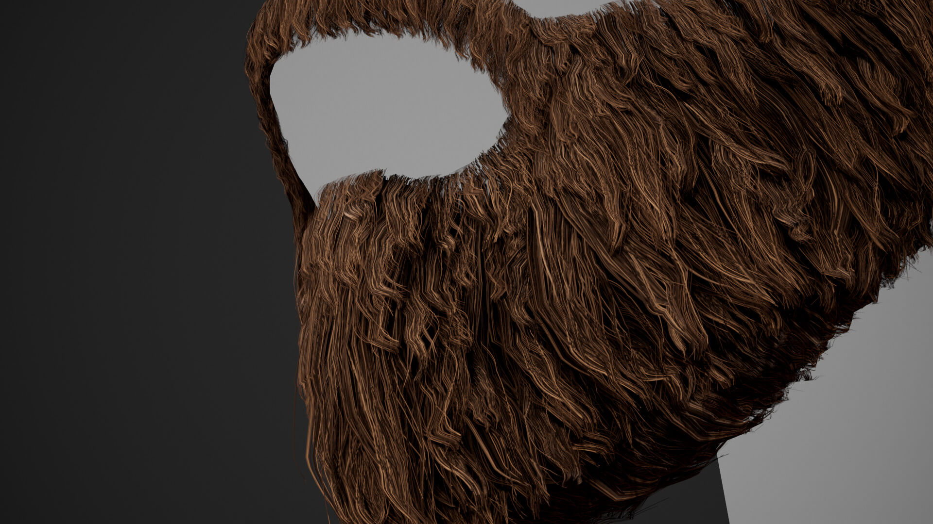Facial Hair Cards Style 2 - Full Beard 2 3D Model by CG StudioX