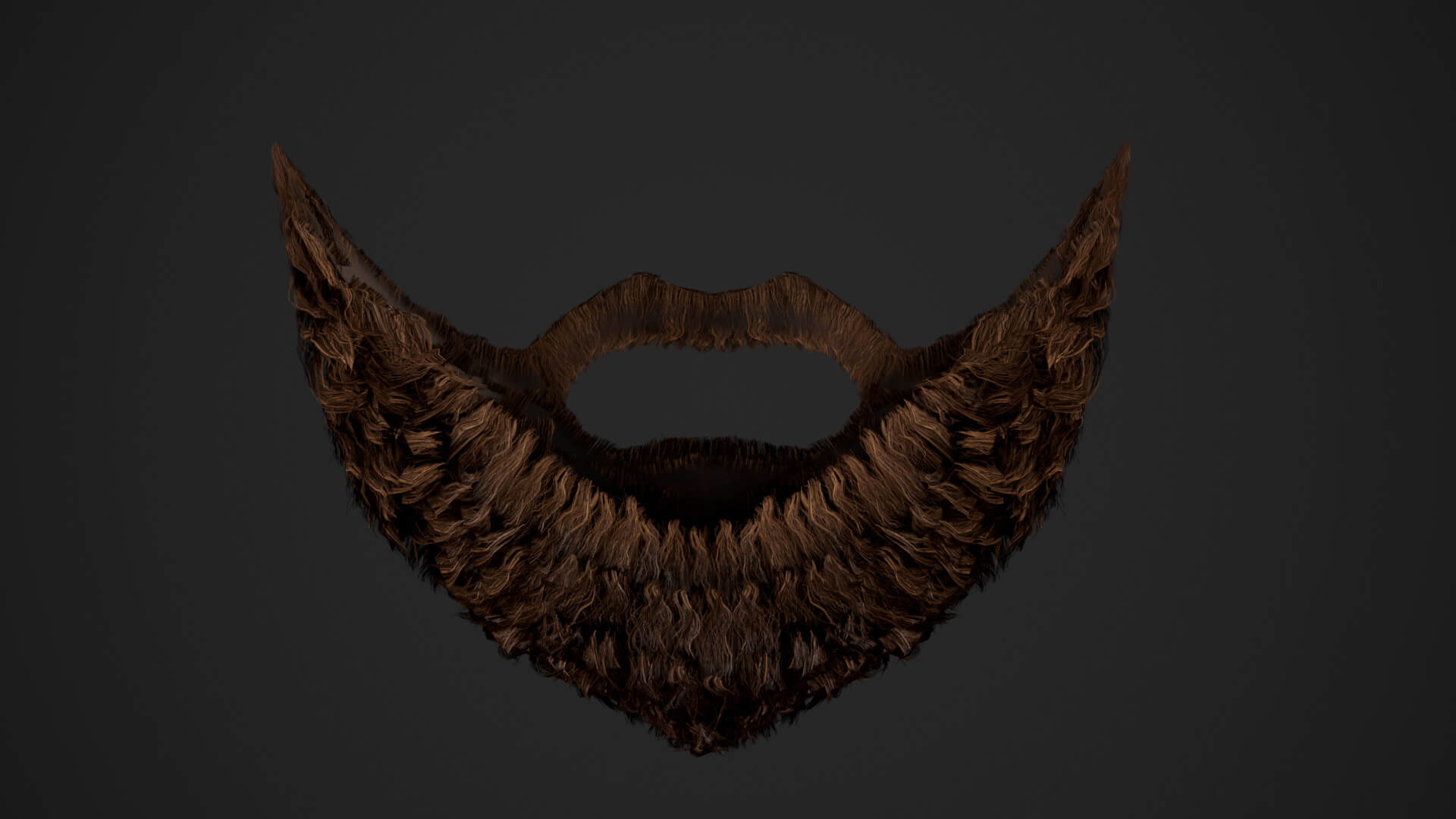 Facial Hair Cards Style 2 - Full Beard 2 3D Model by CG StudioX