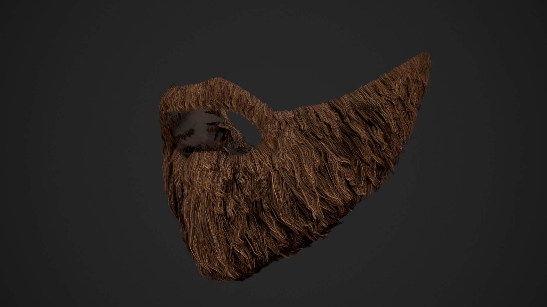 Facial Hair Cards Style 2 - Full Beard 2 3D Model by CG StudioX