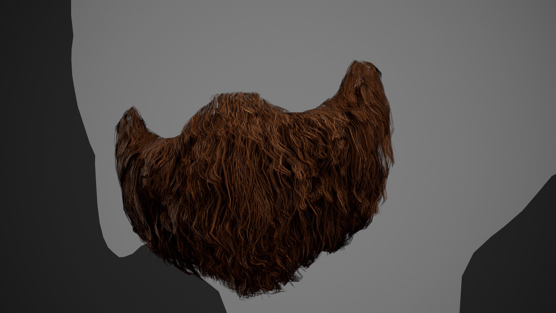 Facial Hair Cards Style 3 - Goatee Beard 3D Model by CG StudioX