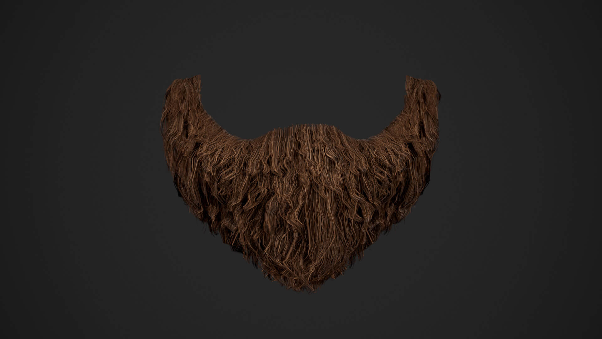 Facial Hair Cards Style 3 - Goatee Beard 3D Model by CG StudioX