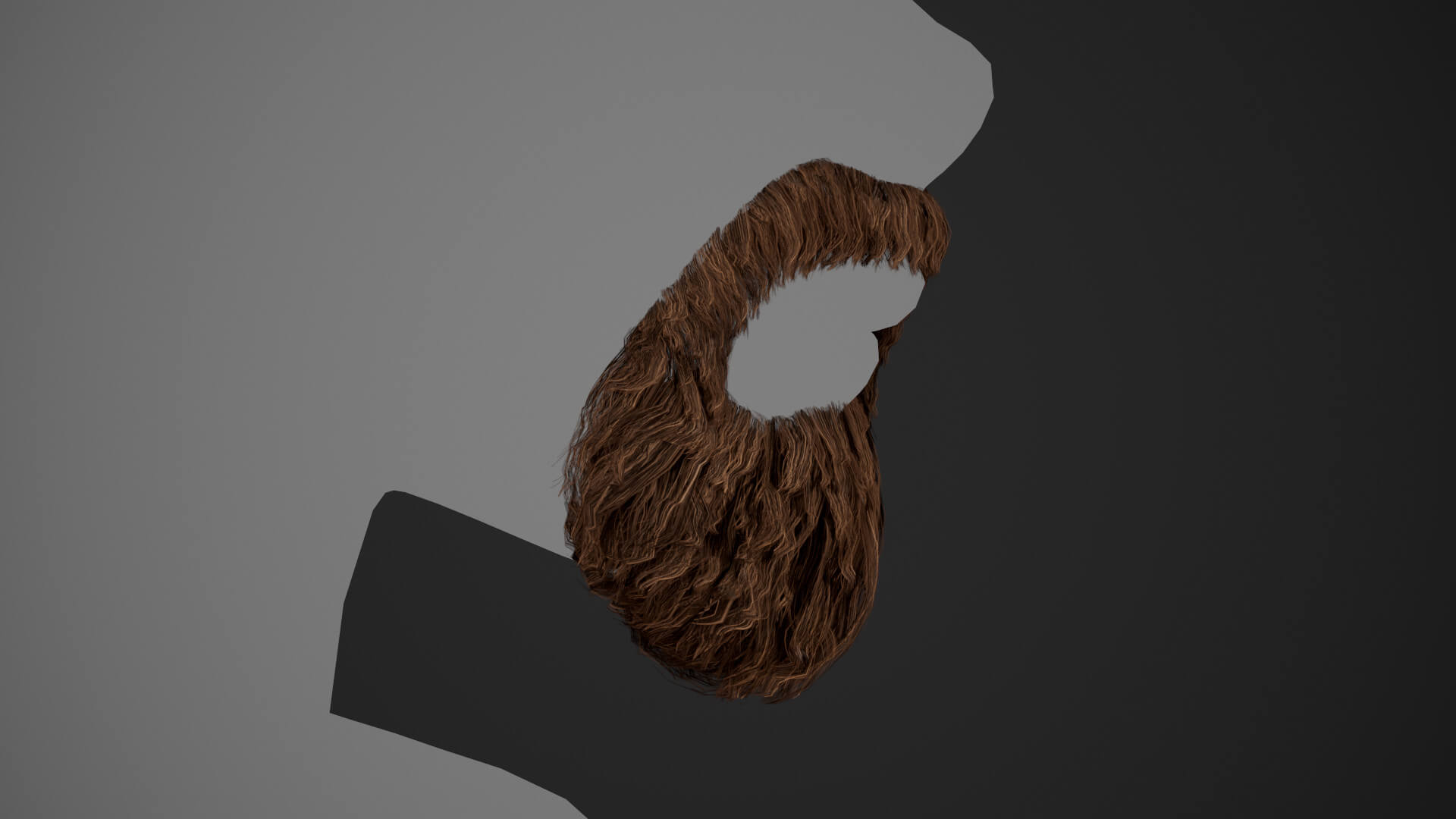 Facial Hair Cards Style 4 - Circle Beard 3D Model by CG StudioX