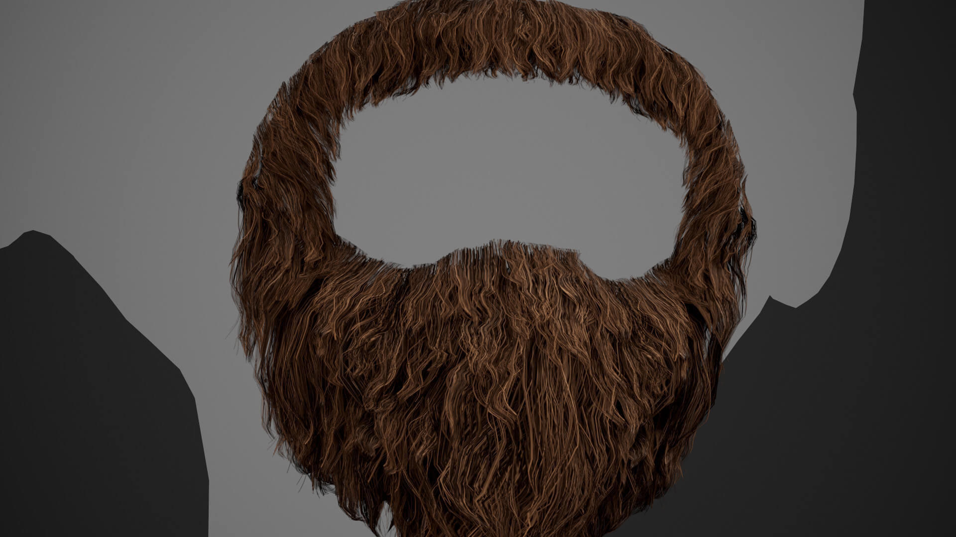 Facial Hair Cards Style 4 - Circle Beard 3D Model by CG StudioX