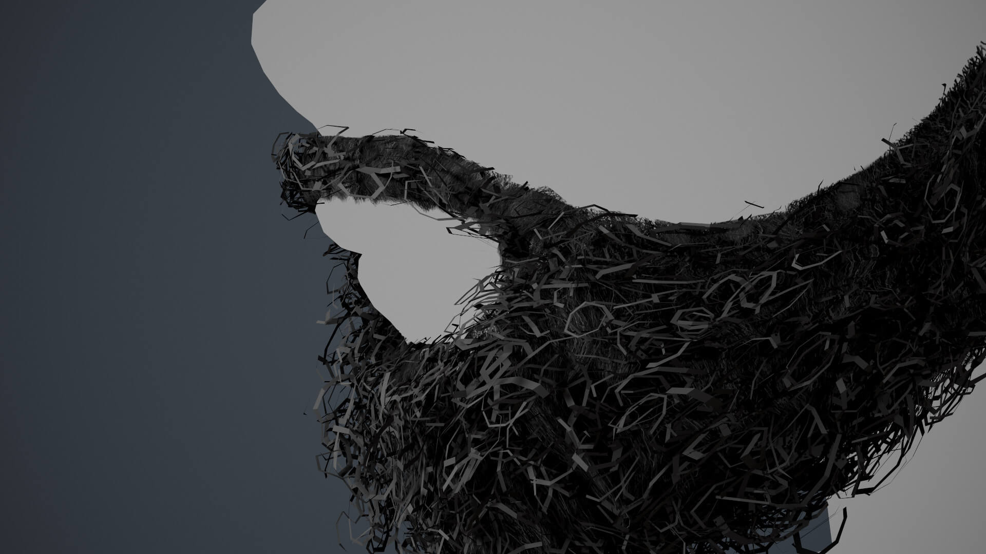 Facial Hair Cards Style 7 - Full Curly Beard 3D Model by CG StudioX