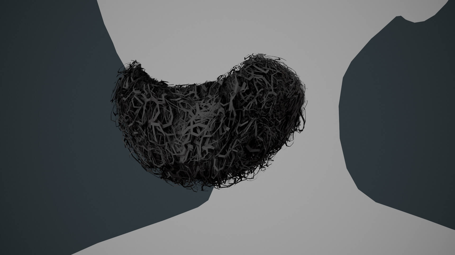 Facial Hair Cards Style 9 - Curly Goatee Beard 3D Model by CG StudioX