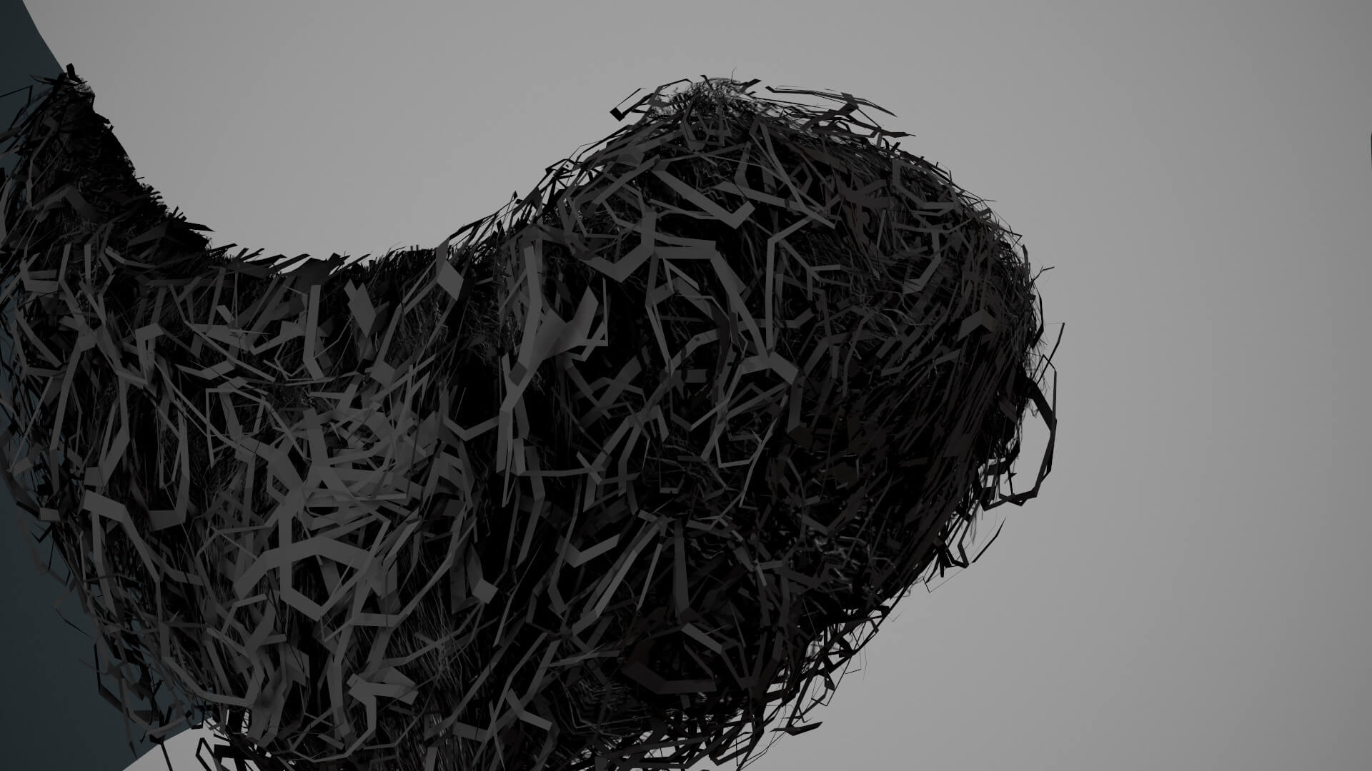 Facial Hair Cards Style 9 - Curly Goatee Beard 3D Model by CG StudioX