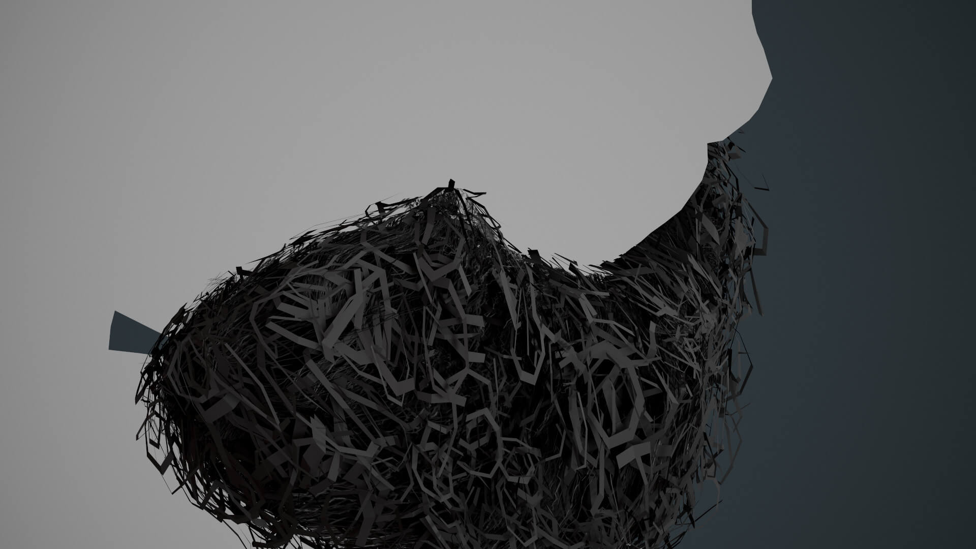 Facial Hair Cards Style 9 - Curly Goatee Beard 3D Model by CG StudioX