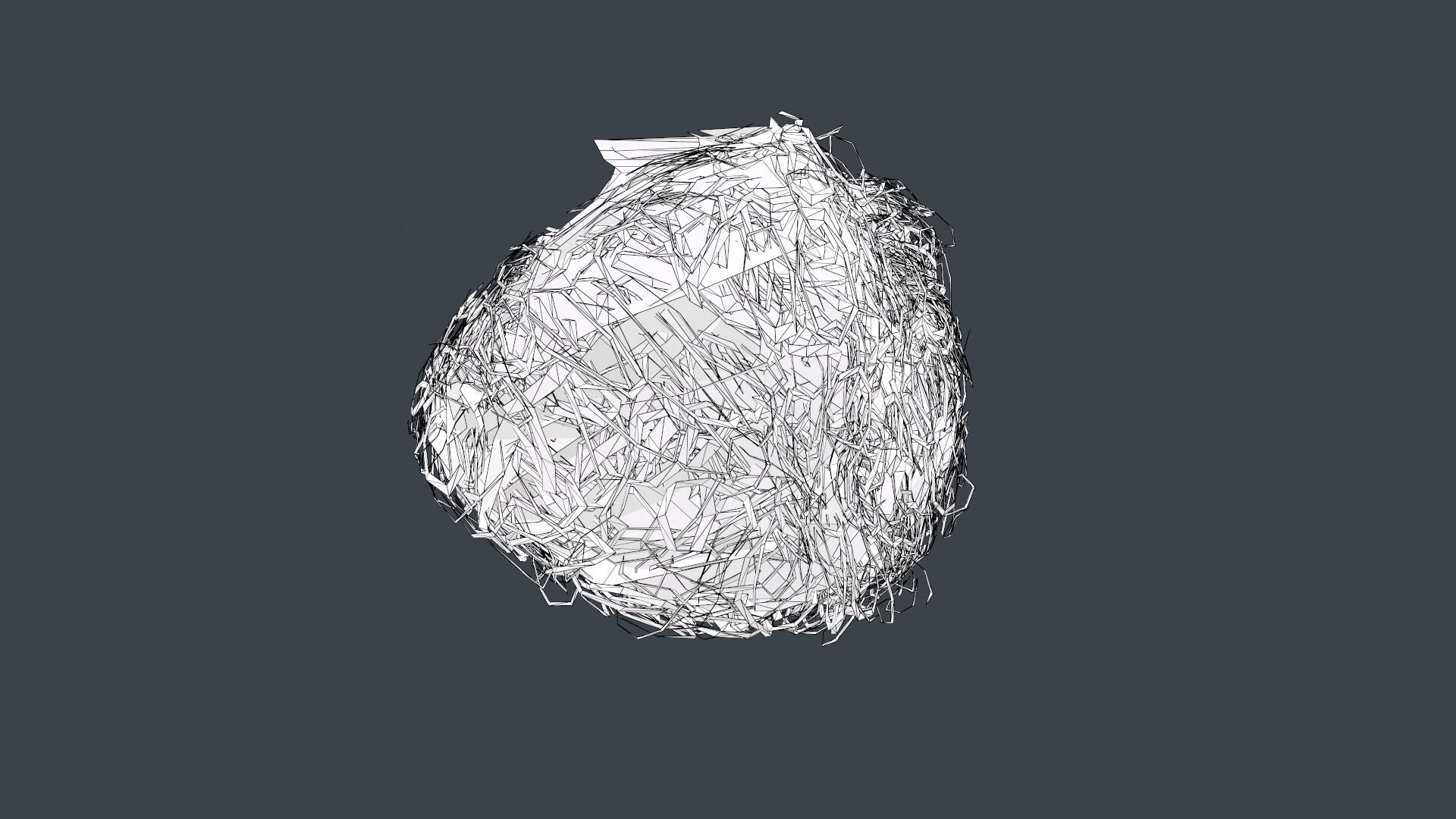 Facial Hair Cards Style 9 - Curly Goatee Beard 3D Model by CG StudioX