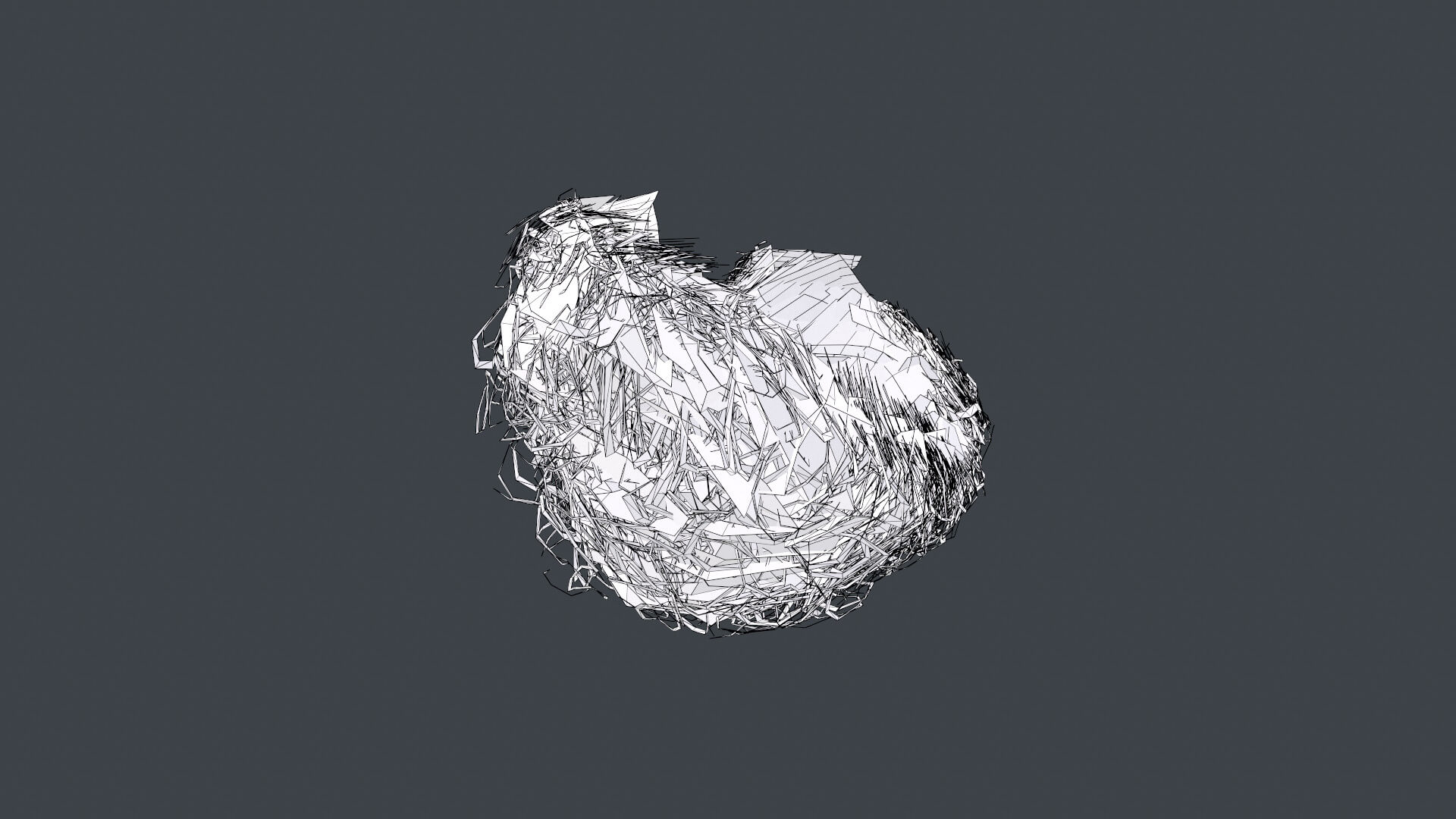 Facial Hair Cards Style 9 - Curly Goatee Beard 3D Model by CG StudioX