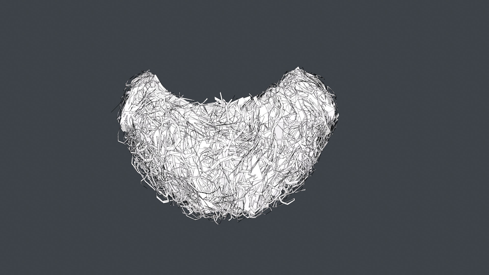 Facial Hair Cards Style 9 - Curly Goatee Beard 3D Model by CG StudioX