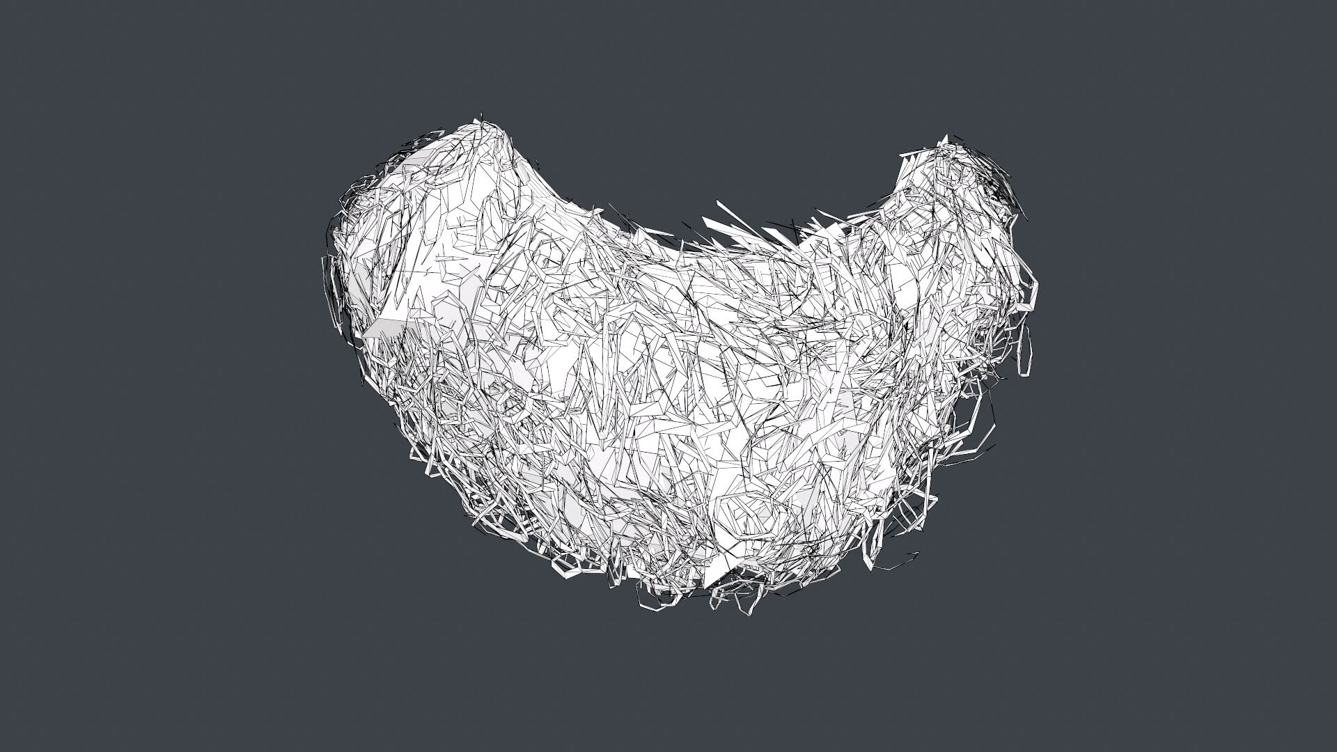 Facial Hair Cards Style 9 - Curly Goatee Beard 3D Model by CG StudioX