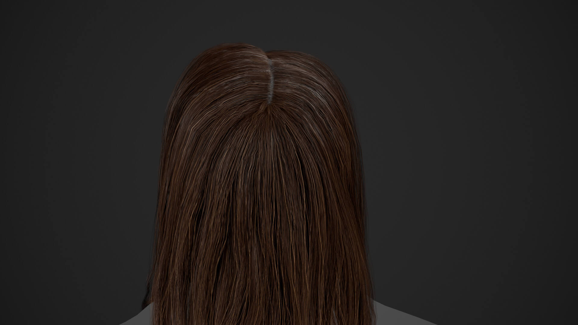 Female Hair Cards Style 5 - Long Hair 2 3D Model by CG StudioX