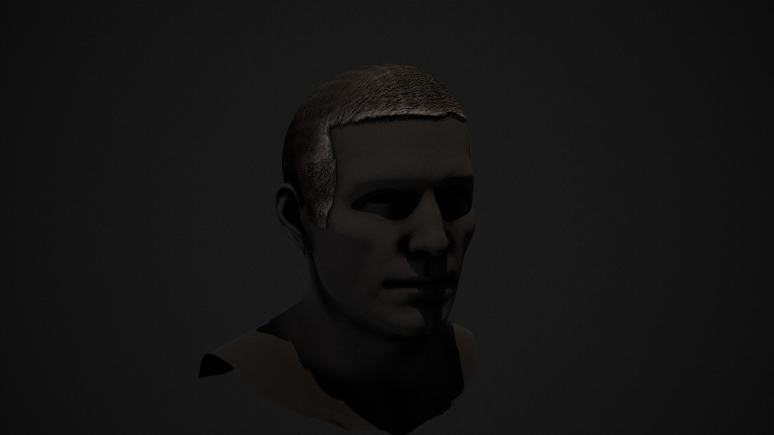 Male Hair Cards Style 1 - Slicked Back 3D Model by CG StudioX