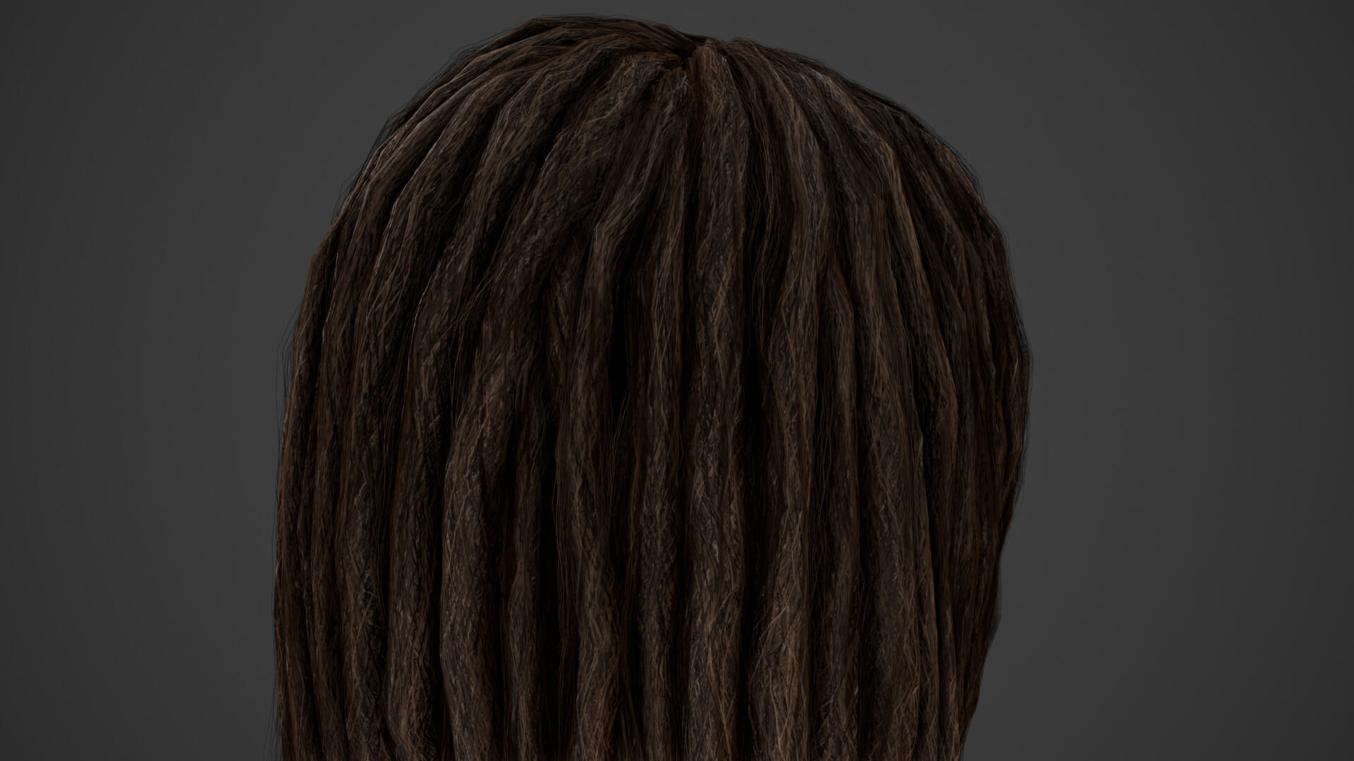 Male Hair Cards Style 10 - Dreadlocks 3 3D Model by CG StudioX