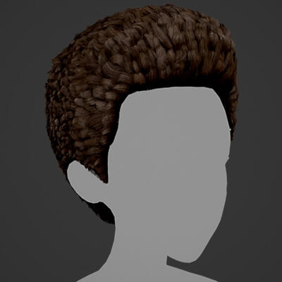 3D Models | Hair | Male Hair | RenderHub