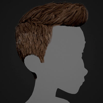 Ma 3D Models | Hair | Male Hair | RenderHub