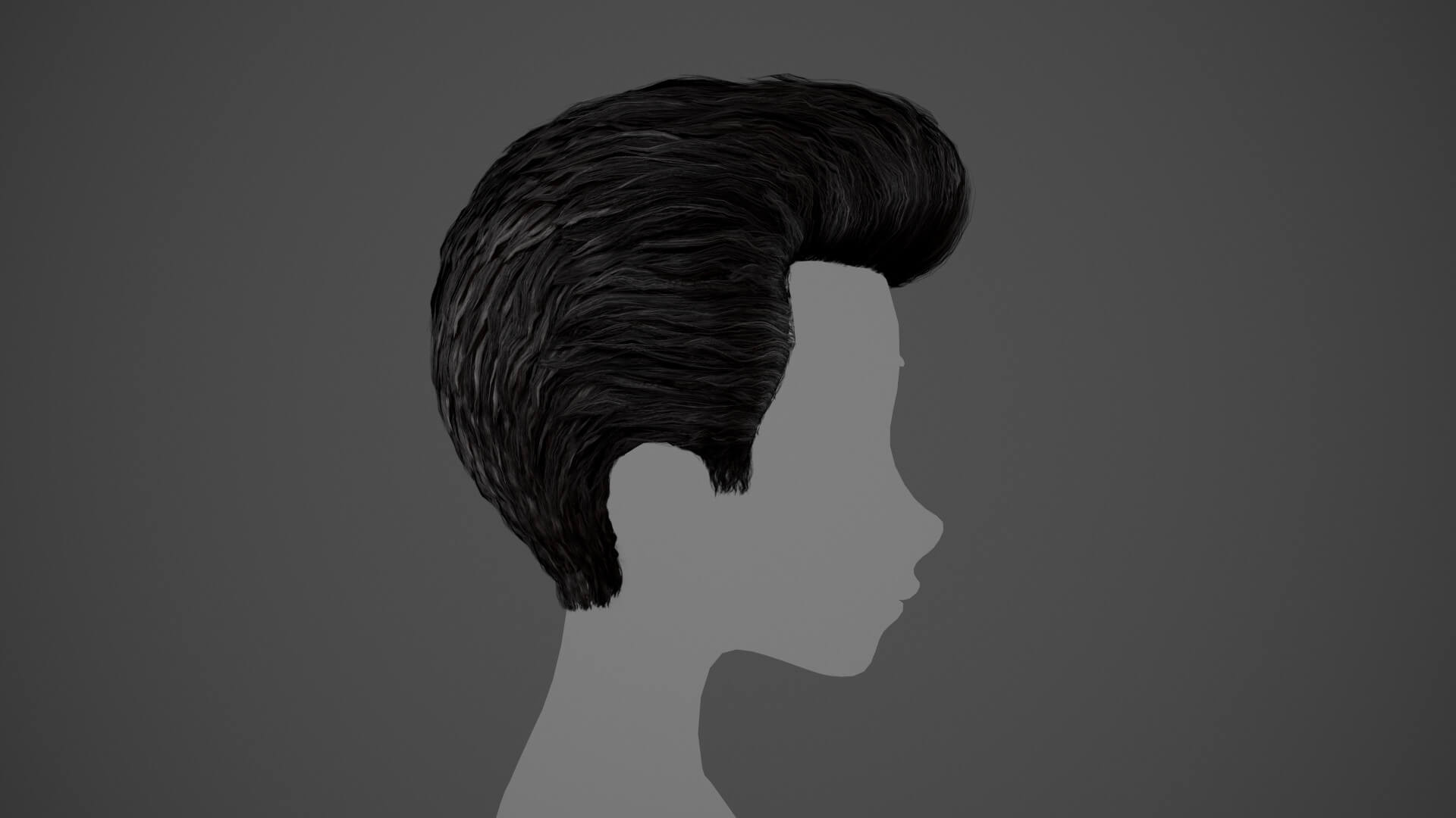 Male Hair Cards Style 4 -Quiff 3D Model by CG StudioX