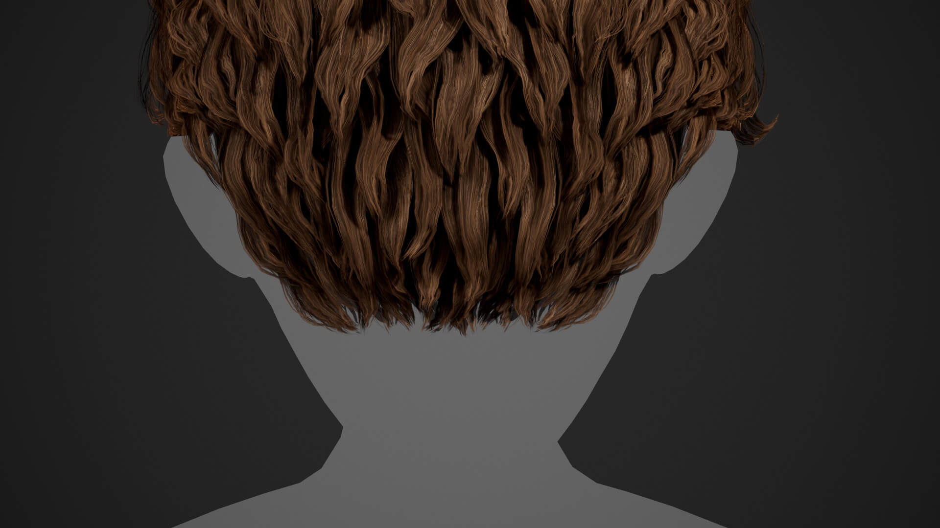 Male Hair Cards Style 5 - Wavy Hair 3D Model by CG StudioX