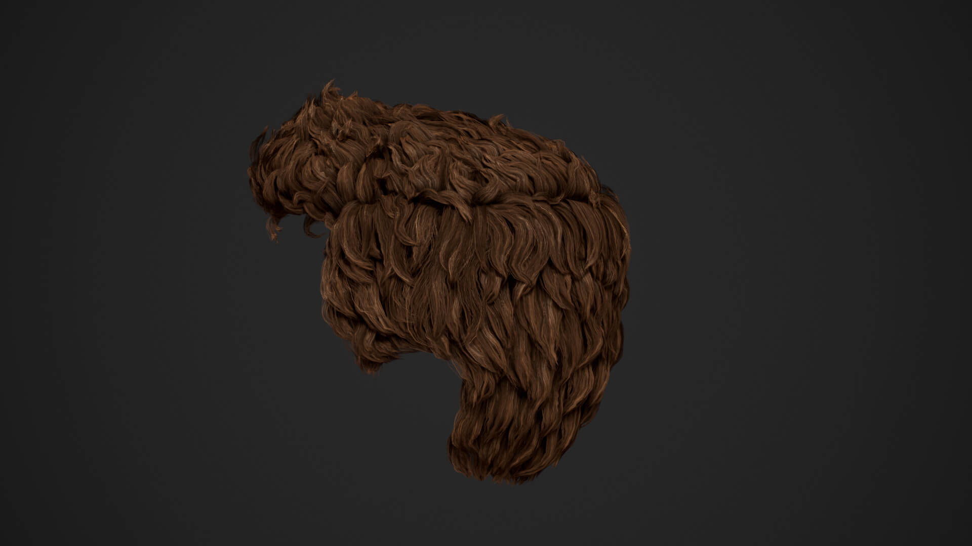Male Hair Cards Style 5 - Wavy Hair 3D Model by CG StudioX