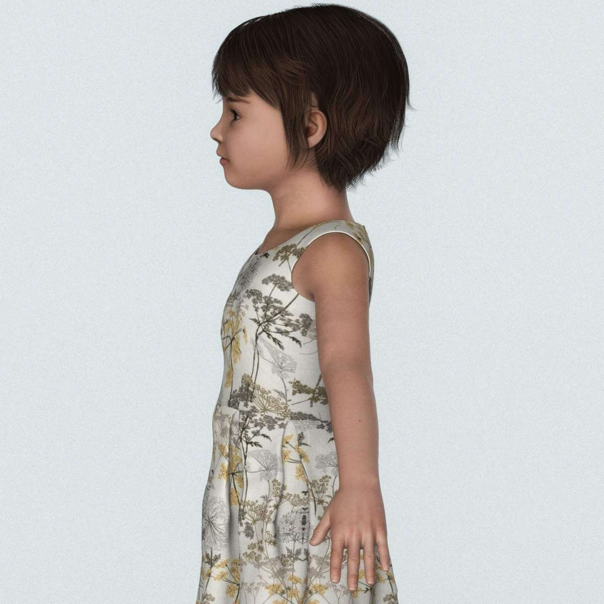 Girl Child - 3D Model by cganimalworld