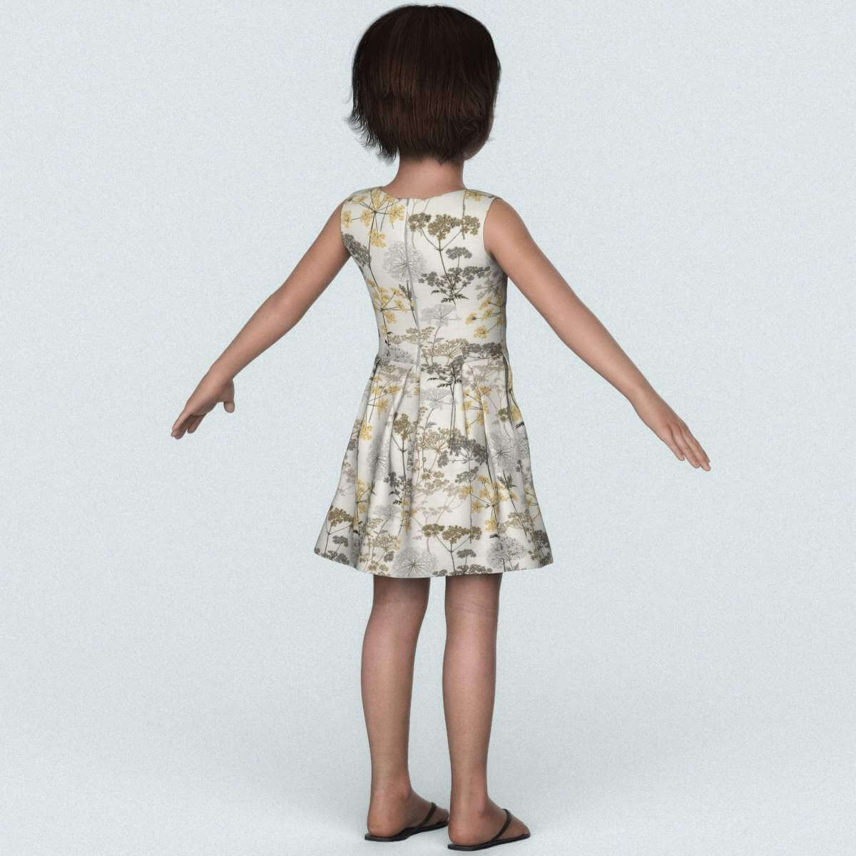 Girl Child - 3D Model by cganimalworld