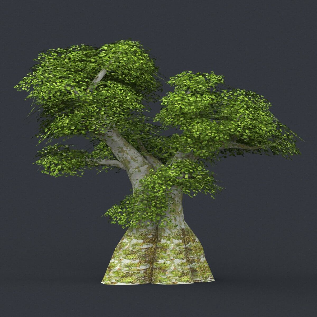Tree 02 - 3D Model by cganimalworld