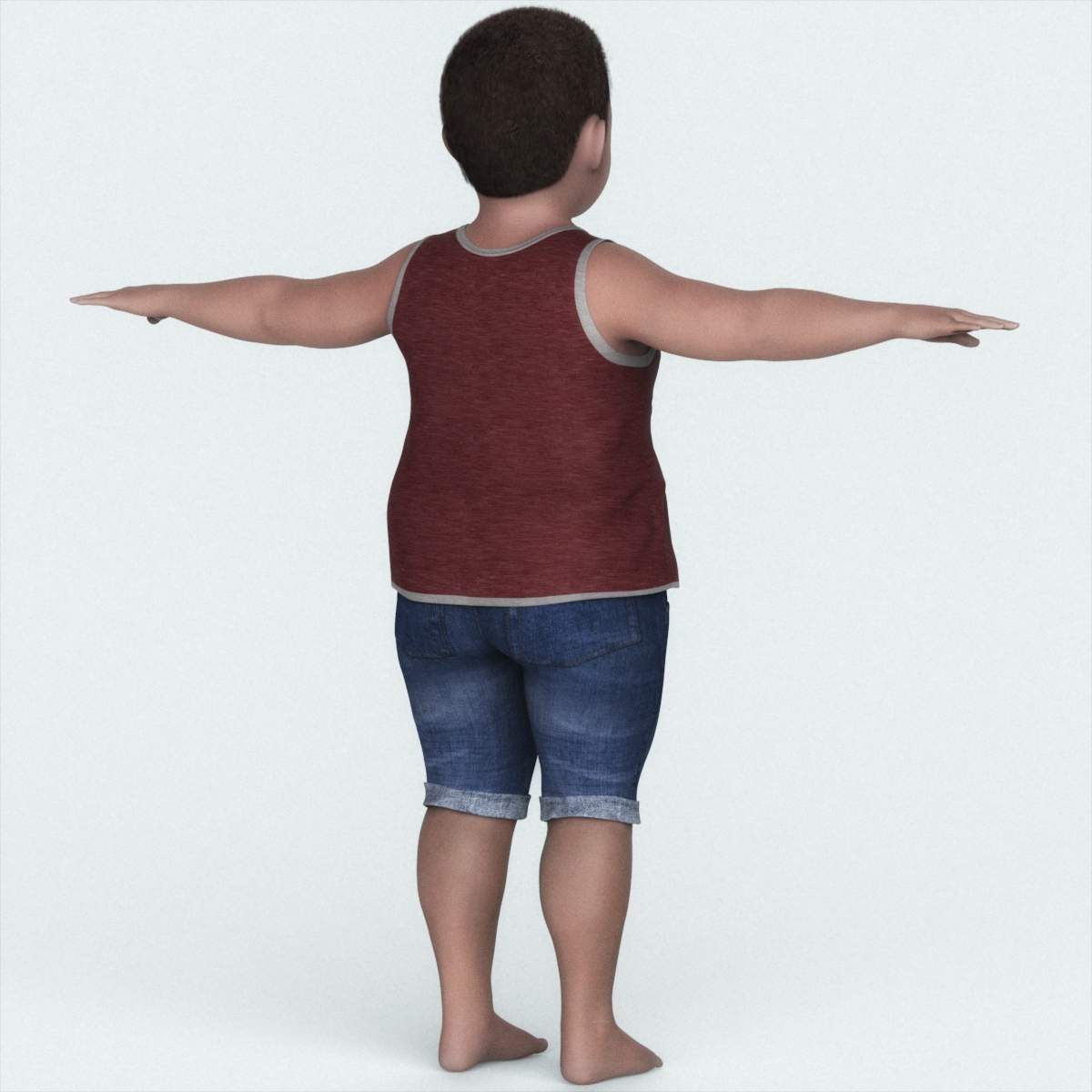 Boy Child - 3D Model by cganimalworld
