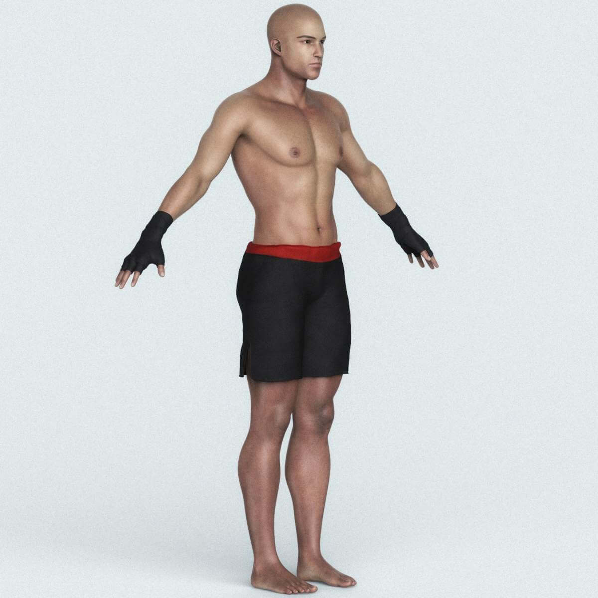 Male Street Fighter - 3D Model by cganimalworld