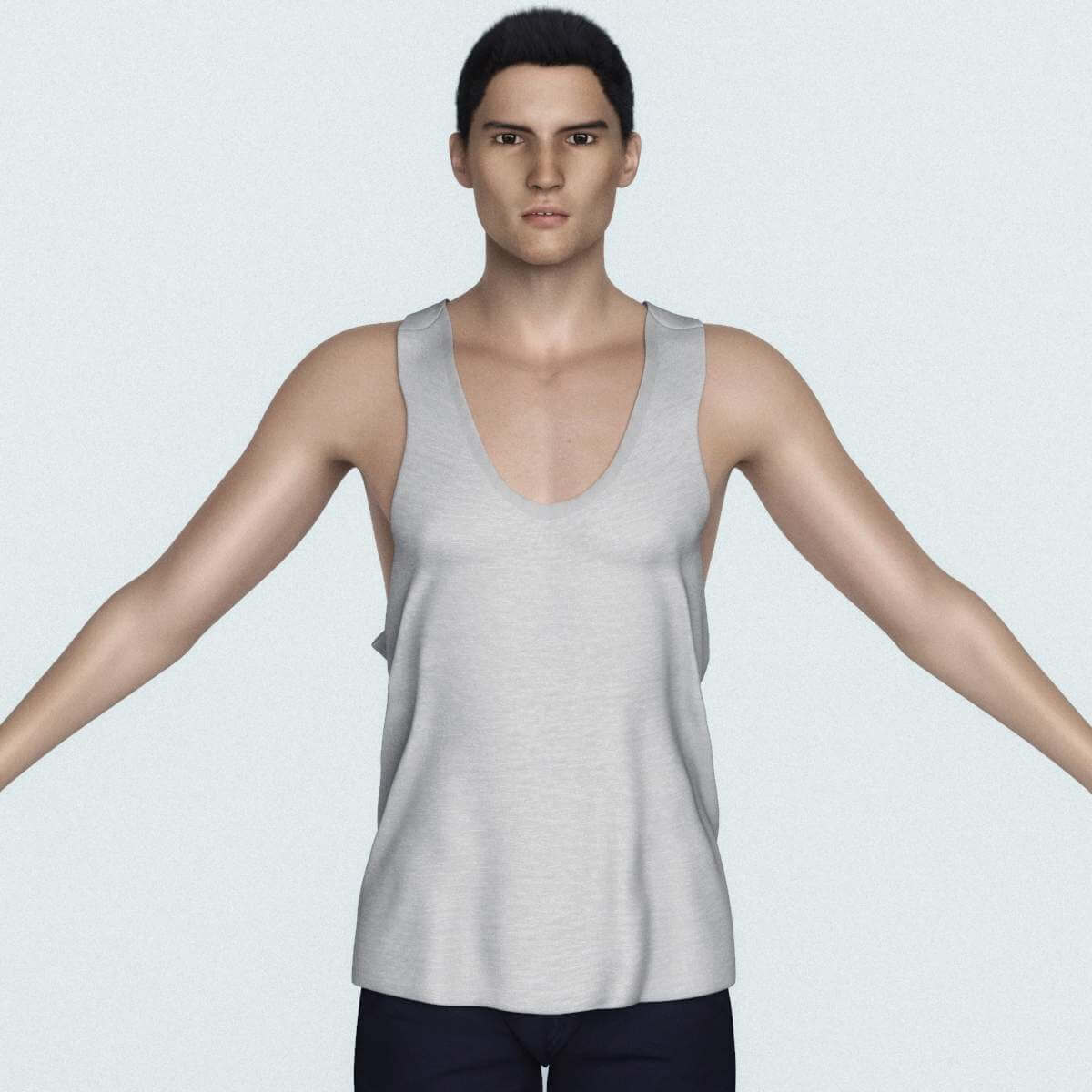 Young Male - 3D Model by cganimalworld