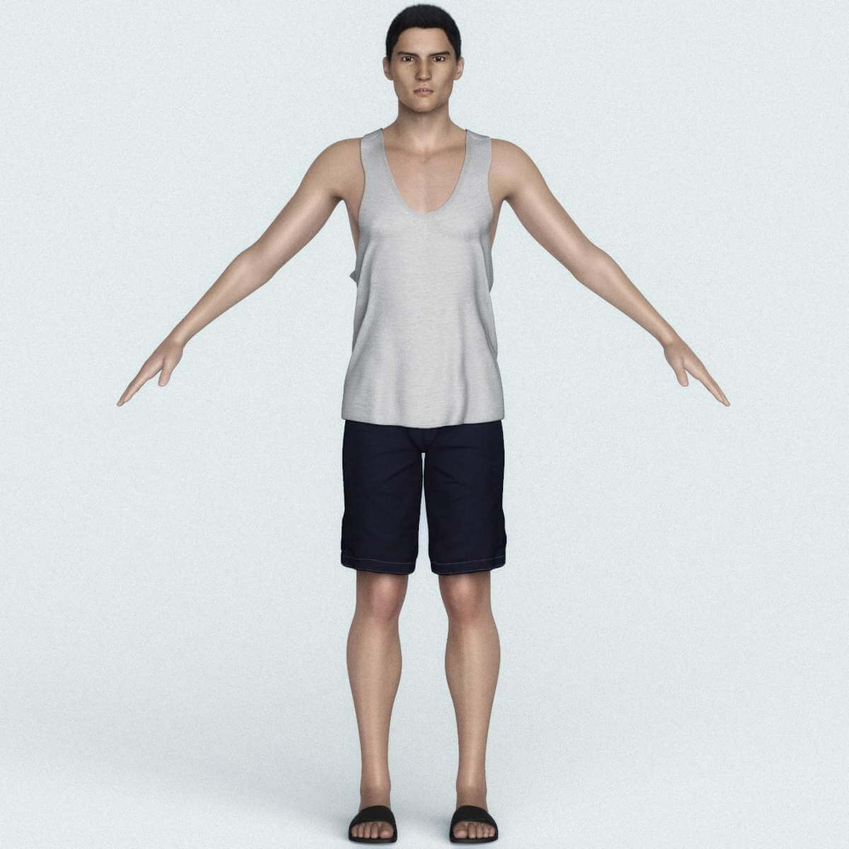 Young Male - 3D Model by cganimalworld