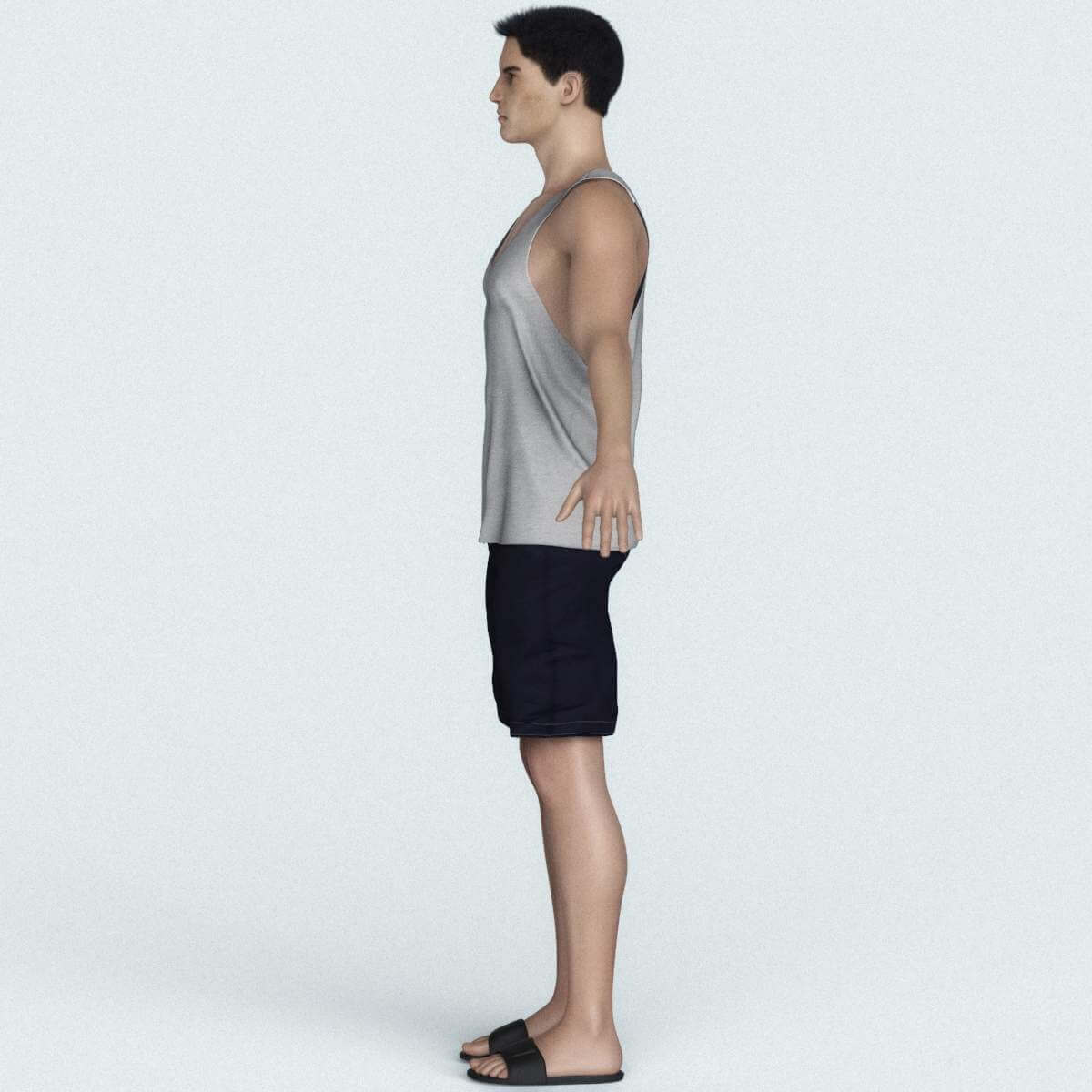 Young Male - 3D Model by cganimalworld