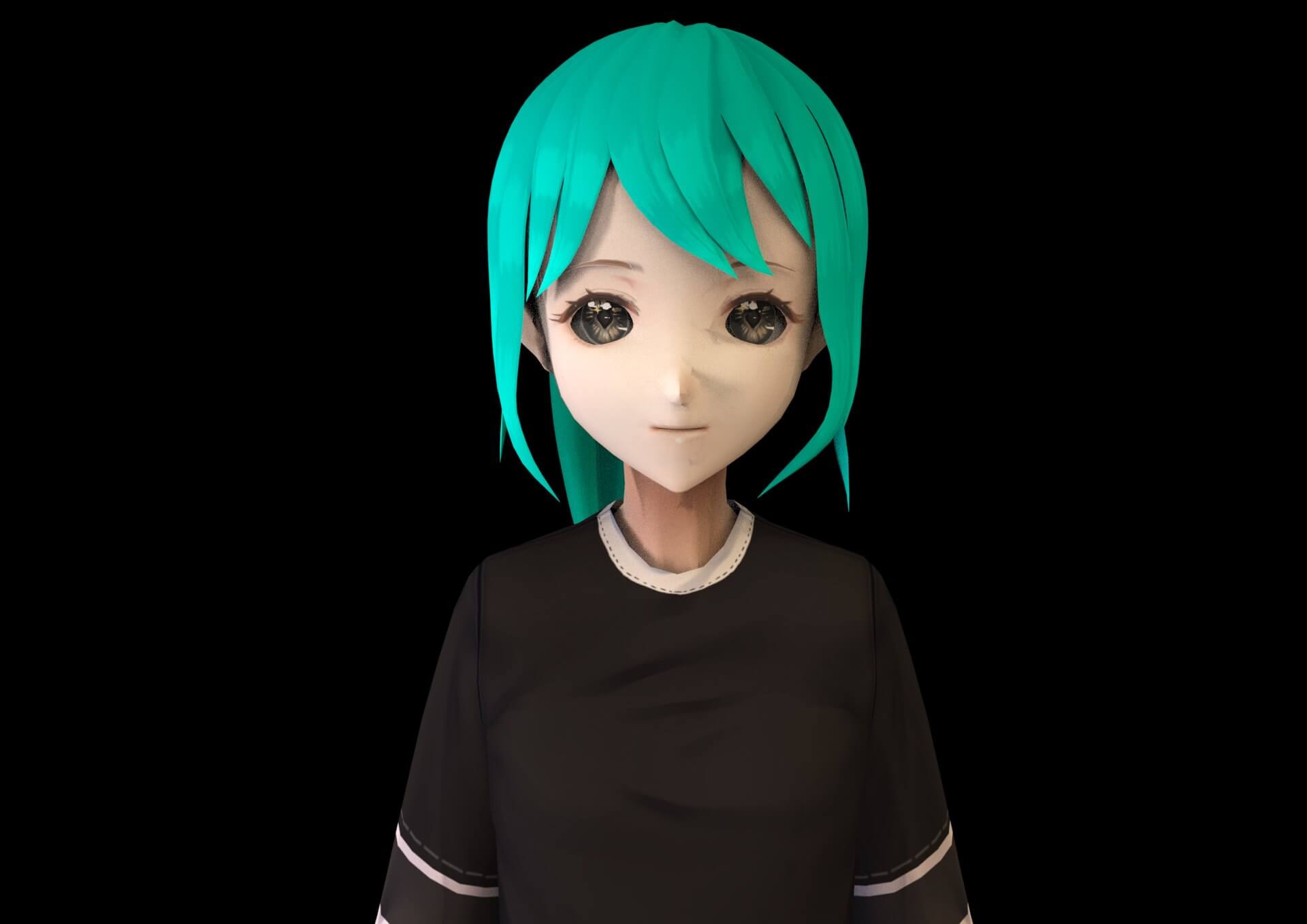 Anime Character C17 - 3D Model by CGAnime